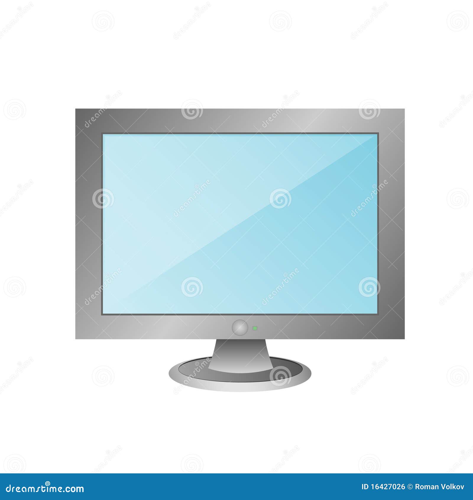 Vector Illustration of Cartoon Monitor Stock Vector - Illustration of ...