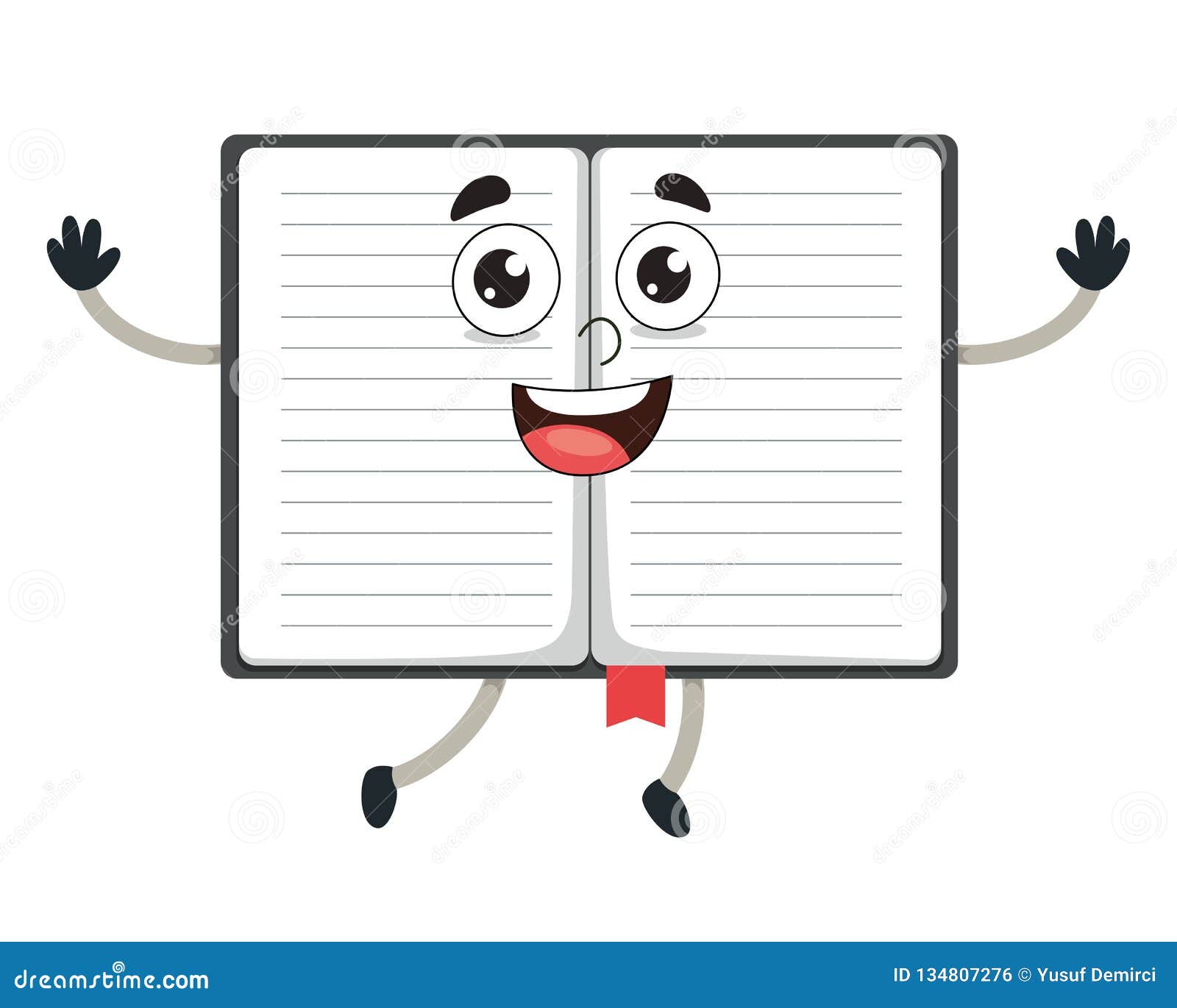 Vector Illustration of Cartoon Notebook Stock Vector - Illustration of ...