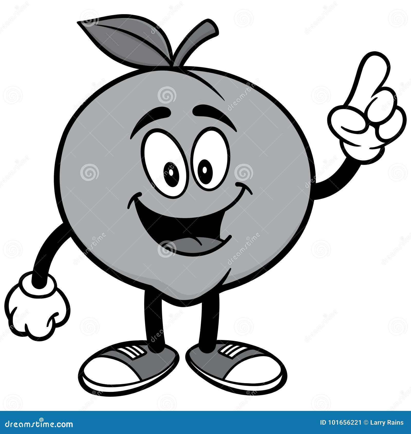 Peach Talking Illustration stock vector. Illustration of healthy ...