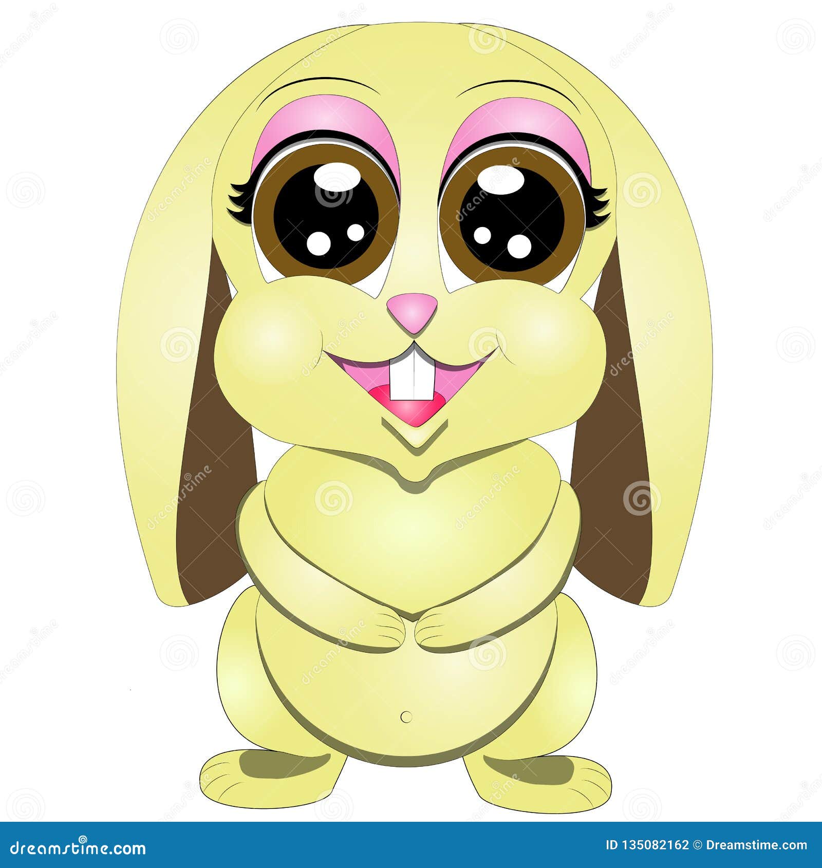 Vector Illustration of Cartoon Rabbit Stock Vector - Illustration of ...