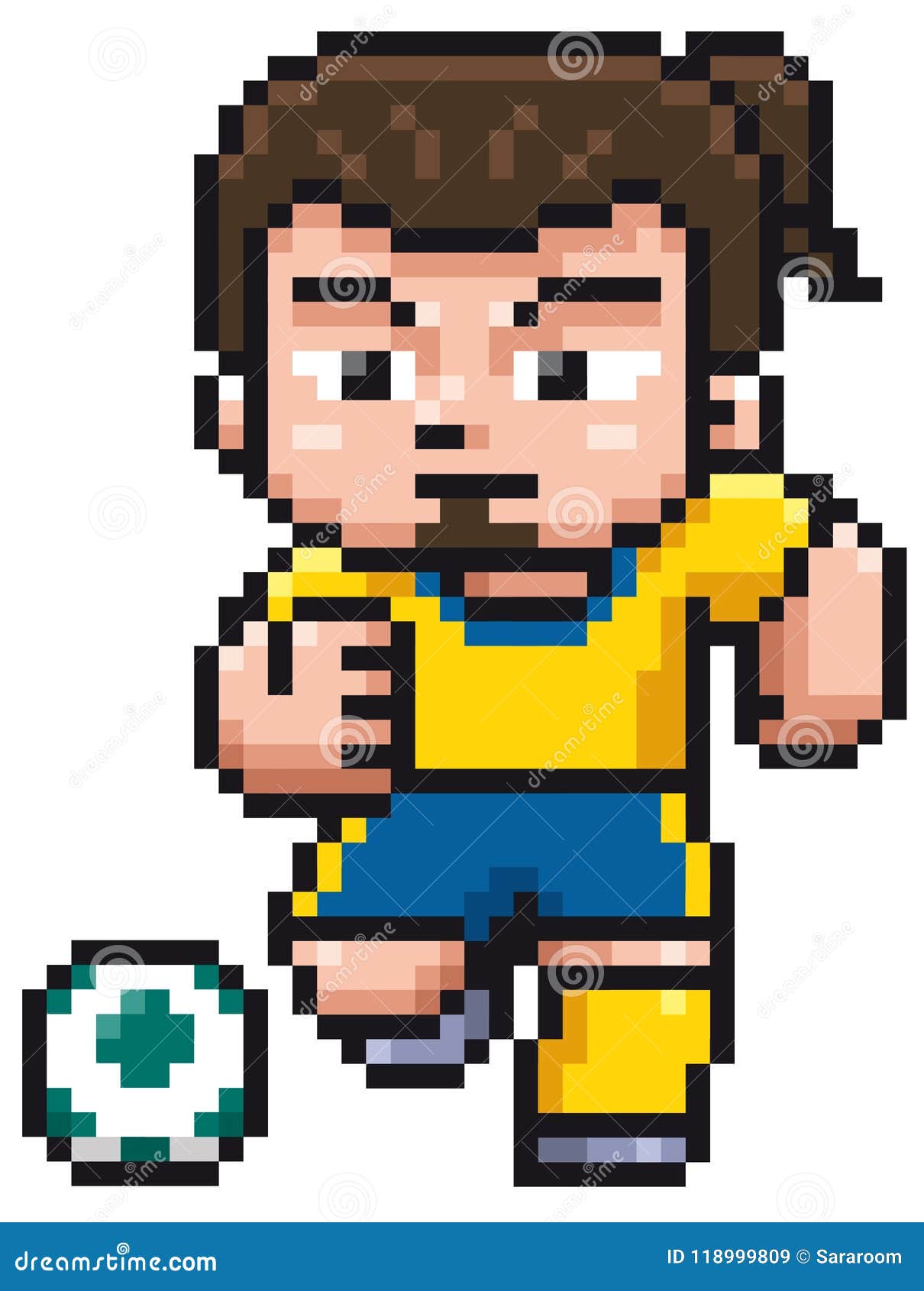 Soccer player stock vector. Illustration of player, football - 118999809