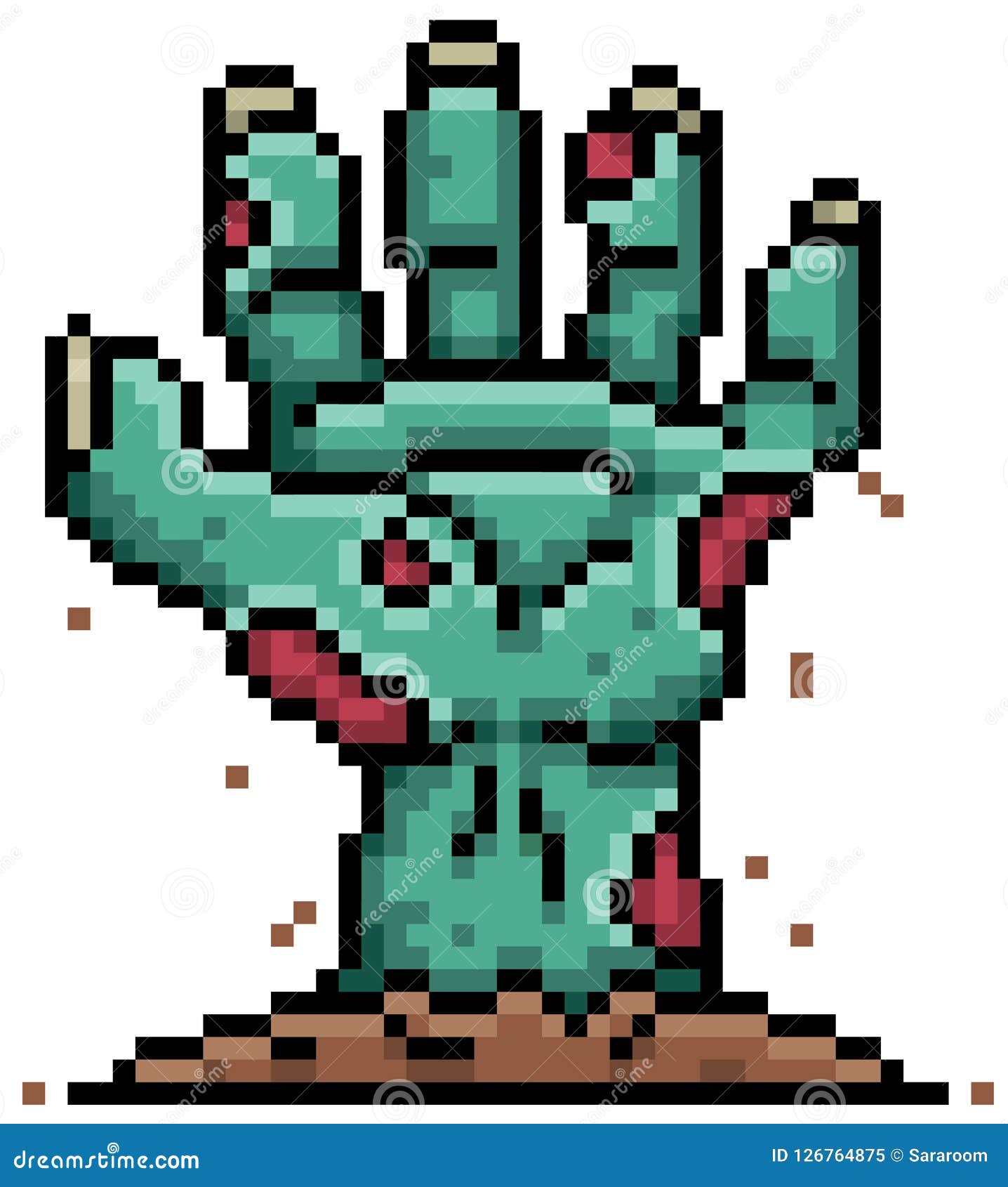 Zombie stock vector. Illustration of creepy, zombie - 126764875