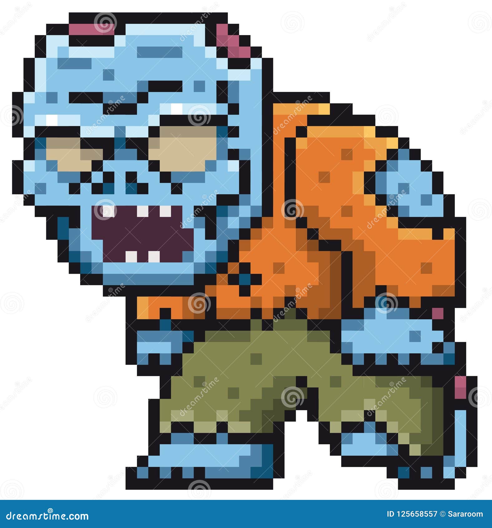 Zombie stock vector. Illustration of character, concept - 125658557