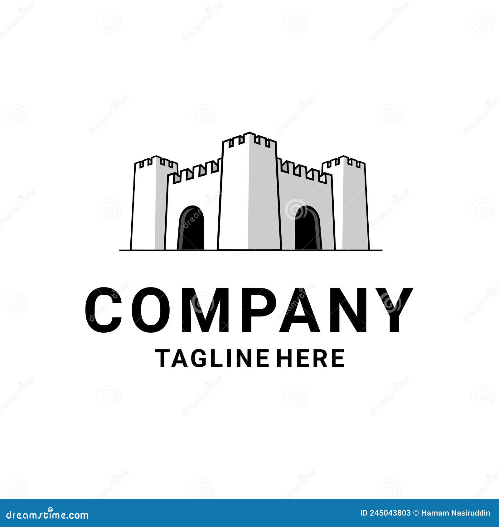 Castle logos stock vector. Illustration of vector, symbol - 245043803