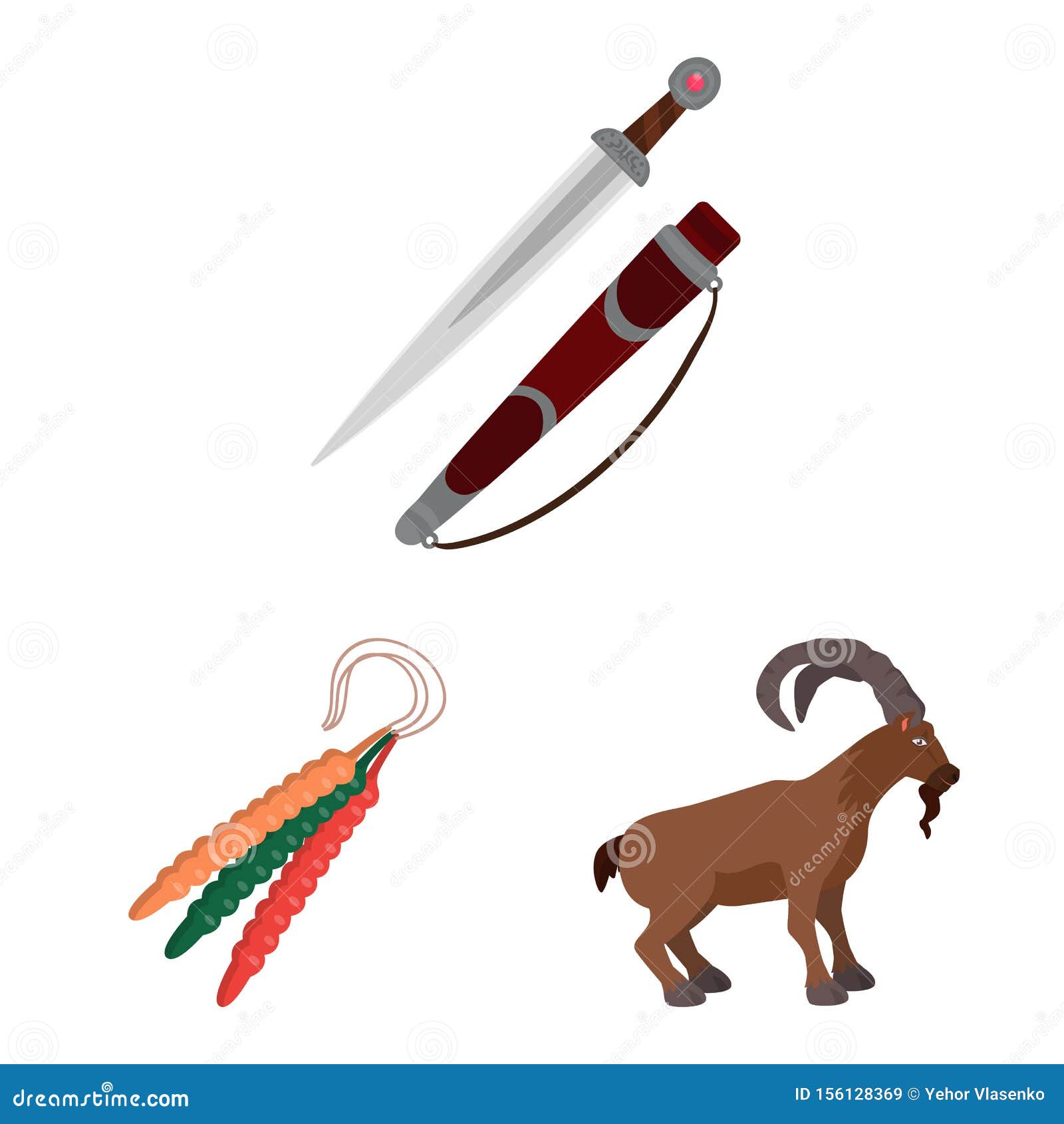 Vector Design of Caucasus and Traditions Icon. Collection of Caucasus ...
