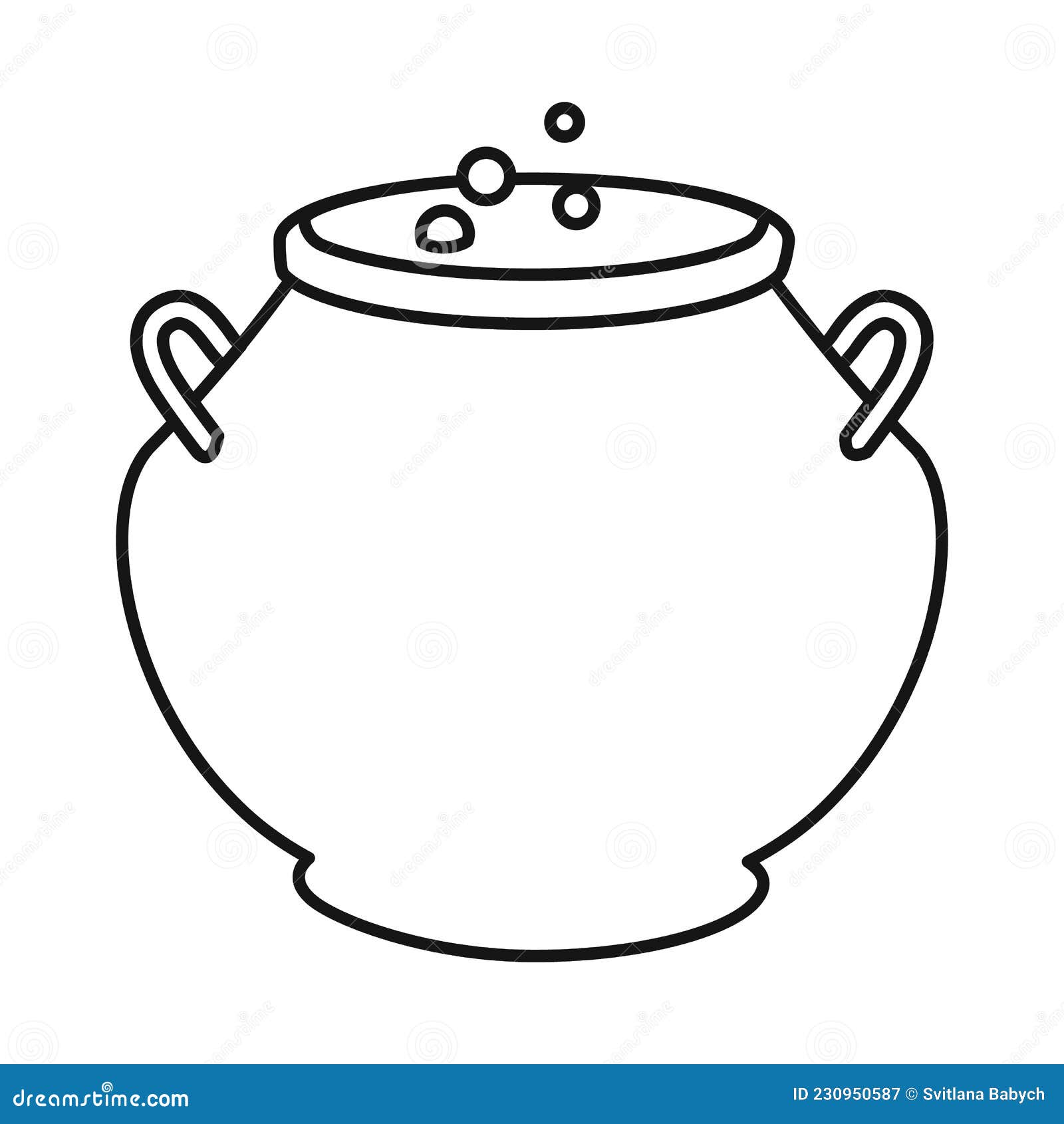Vector Design of Cauldron and Potion Sign. Web Element of Cauldron and ...