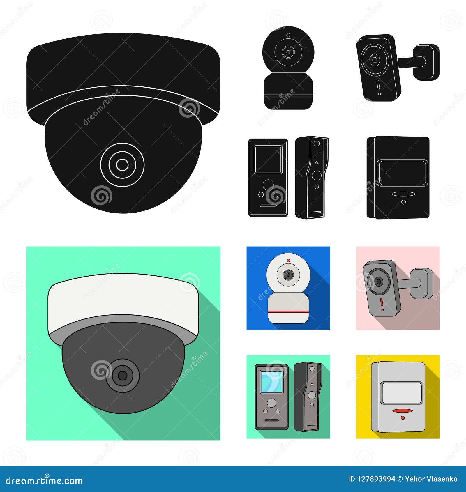 Vector Design of Cctv and Camera Logo. Set of Cctv and System Vector ...