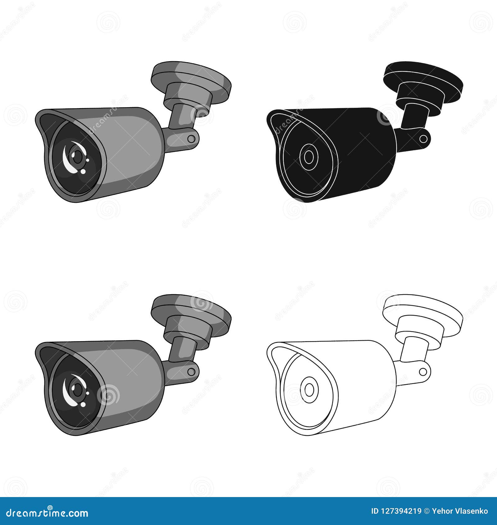 Vector Illustration of Cctv and Camera Logo. Set of Cctv and System ...