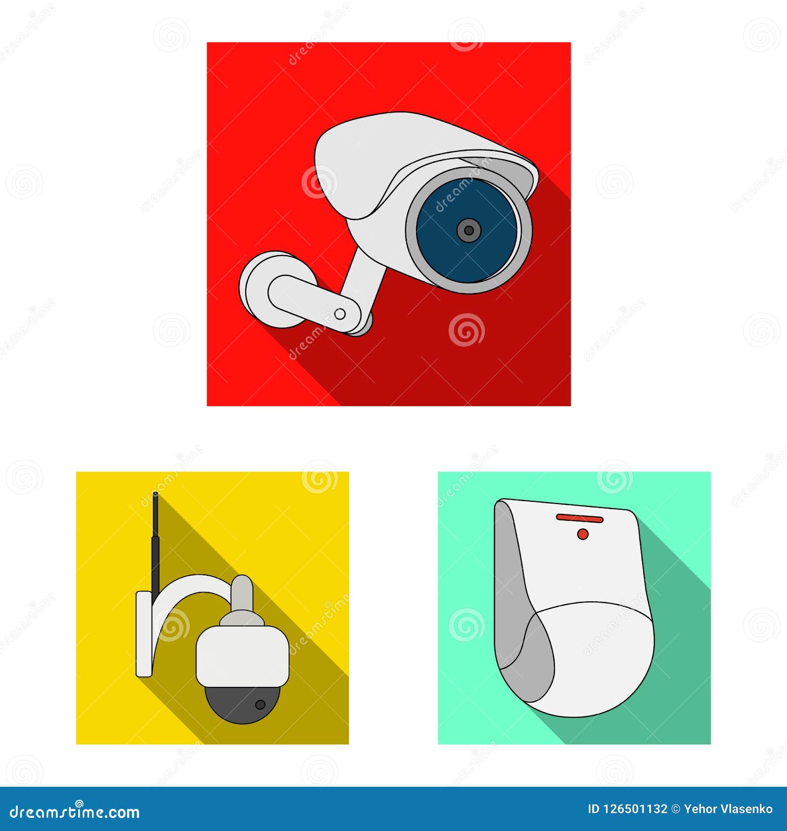 Vector Design of Cctv and Camera Icon. Collection of Cctv and System ...