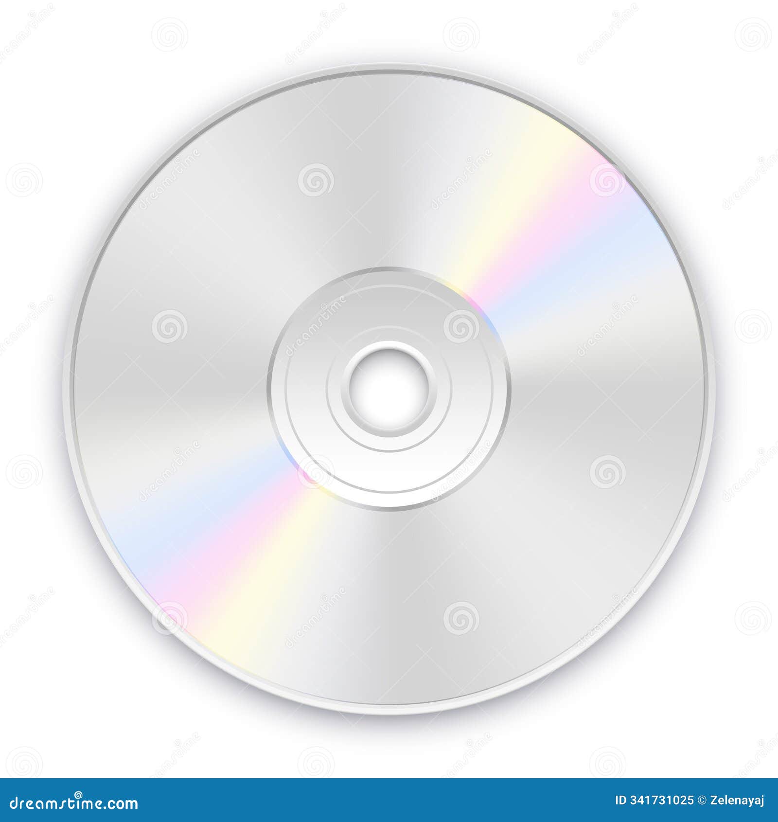 Realistic Vector Illustration of CD or DVD Disc Stock Illustration ...