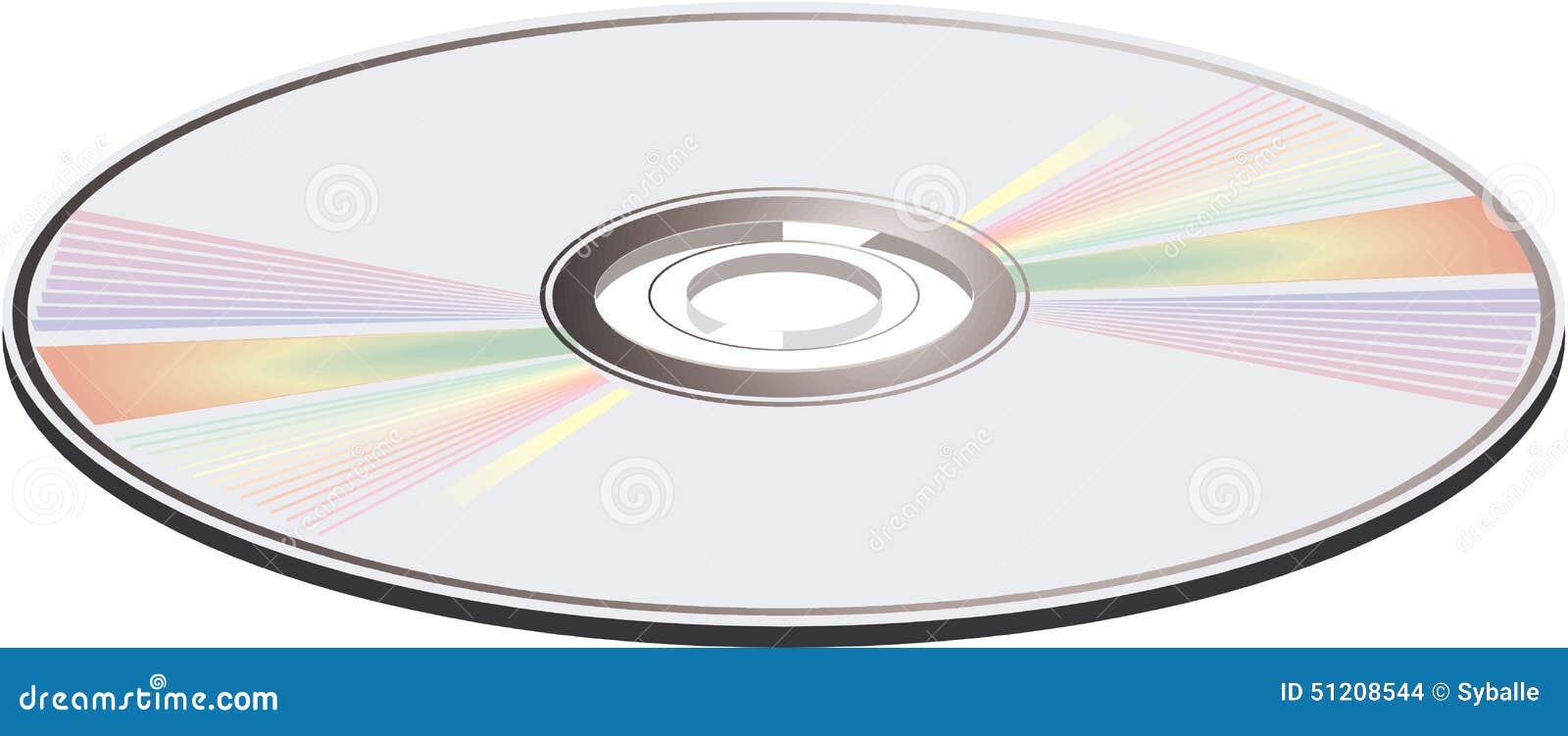 Vector Illustration of a CD. Stock Vector - Illustration of medium ...