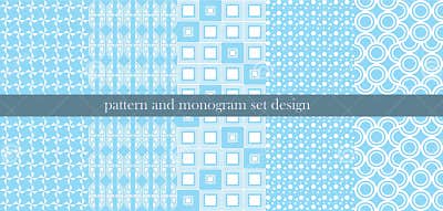 Vector Illustration (cdr 03) of Seamless Patterns Set Stock Vector ...