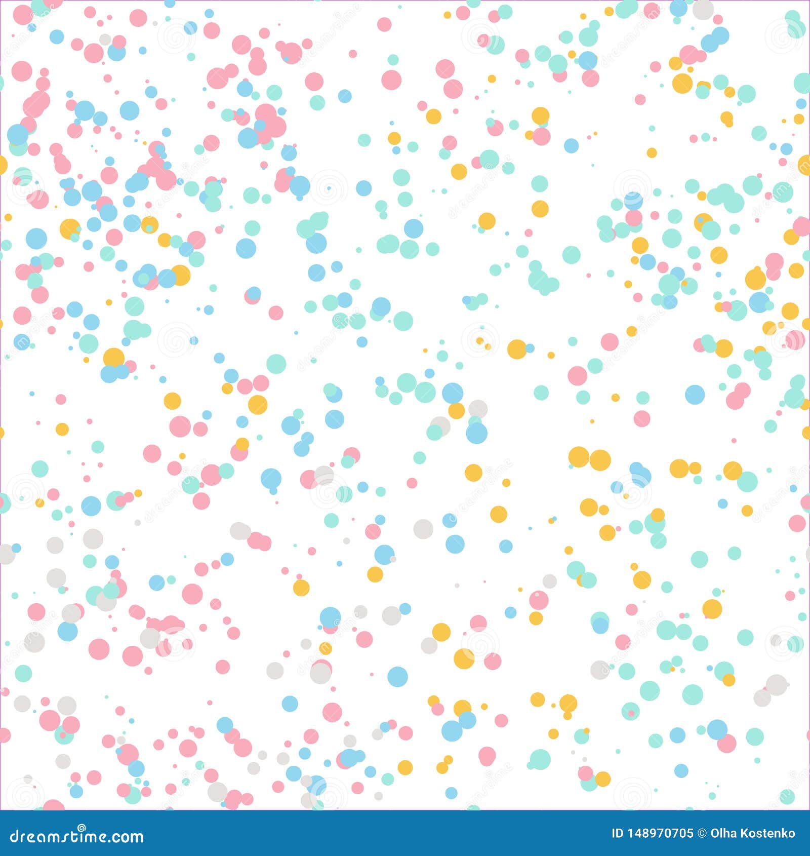 Celebration Confetti Seamless Pattern Stock Vector - Illustration of ...