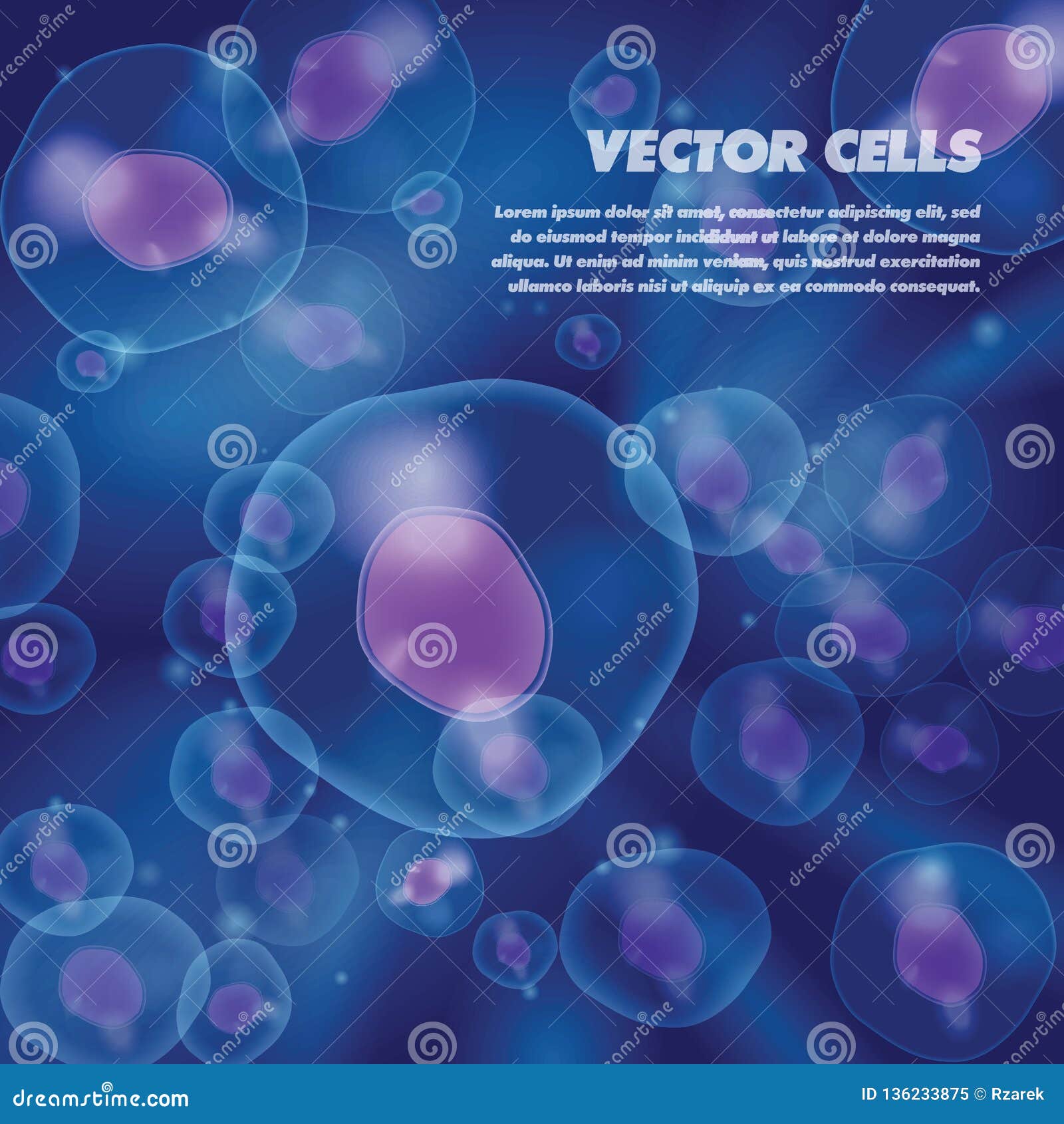 Vector Illustration of Cells. - Illustration Stock Vector ...
