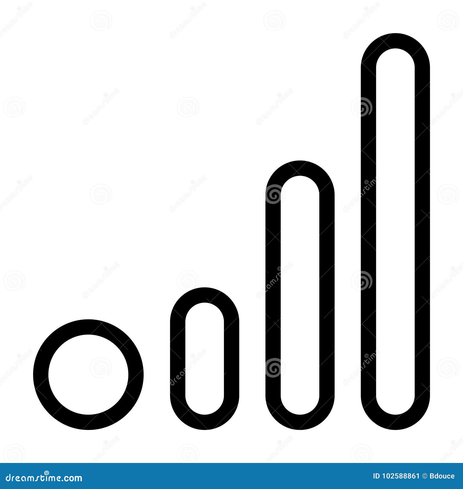 Line Cellular Network Icon stock vector. Illustration of call - 102588861