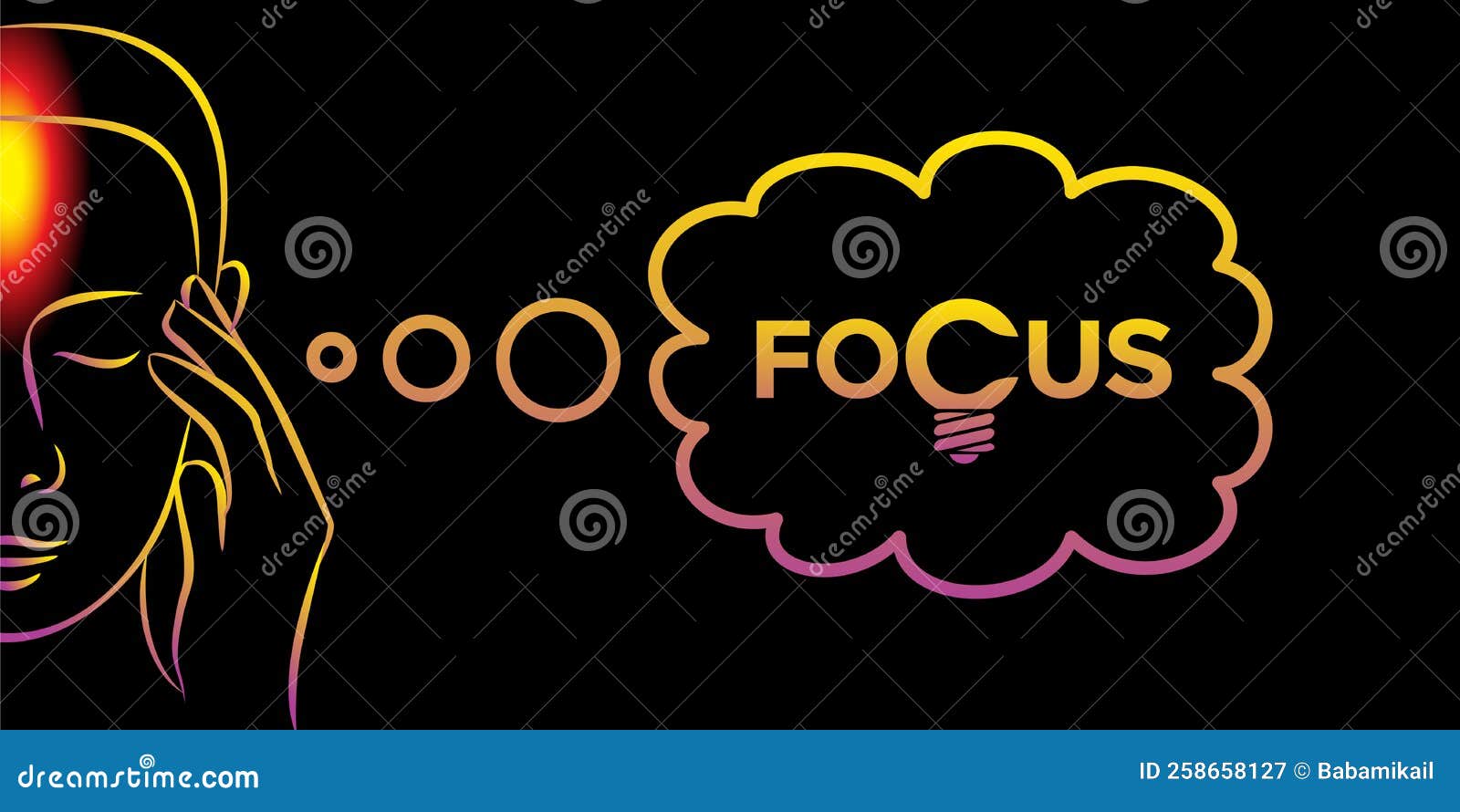 Vector Illustration of Centering the Mind and Focus, the Concept of ...