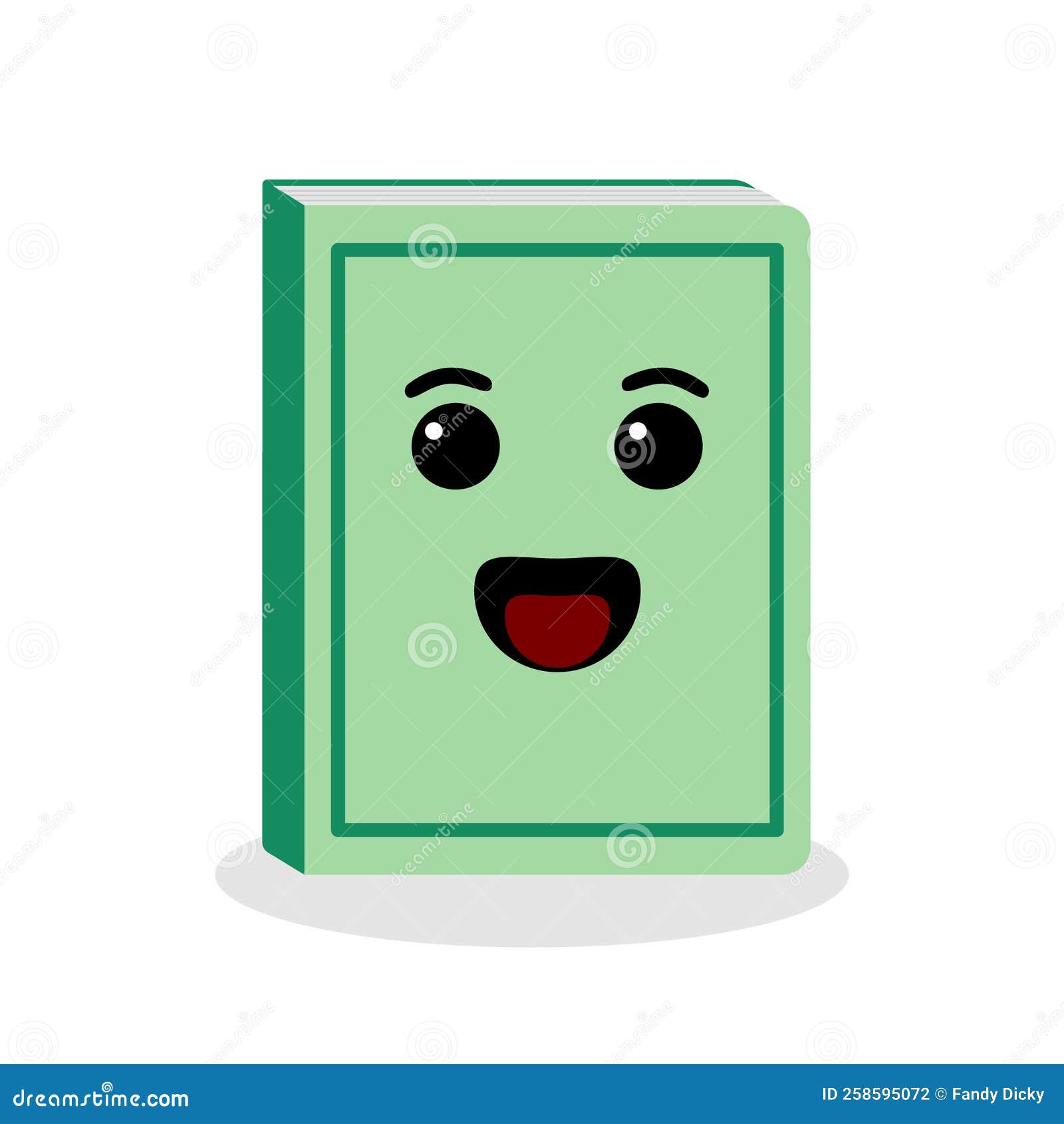 Cute Book Object Illustration Vector Art Isolated Stock Vector ...