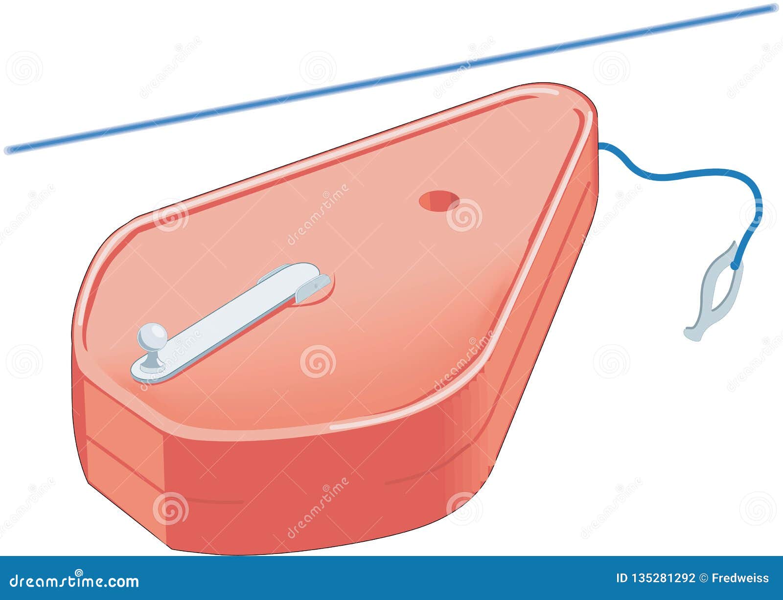 Chalk Line Tool Vector Illustration Stock Vector - Illustration of snap ...