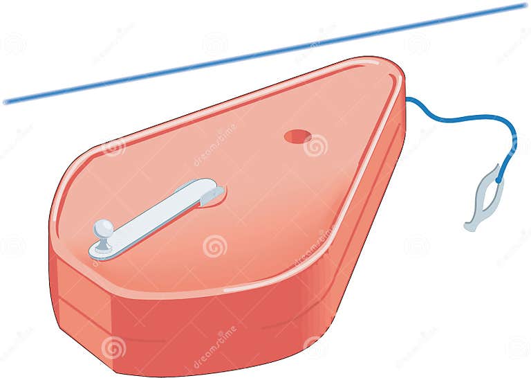 Chalk Line Tool Vector Illustration Stock Vector - Illustration of snap ...