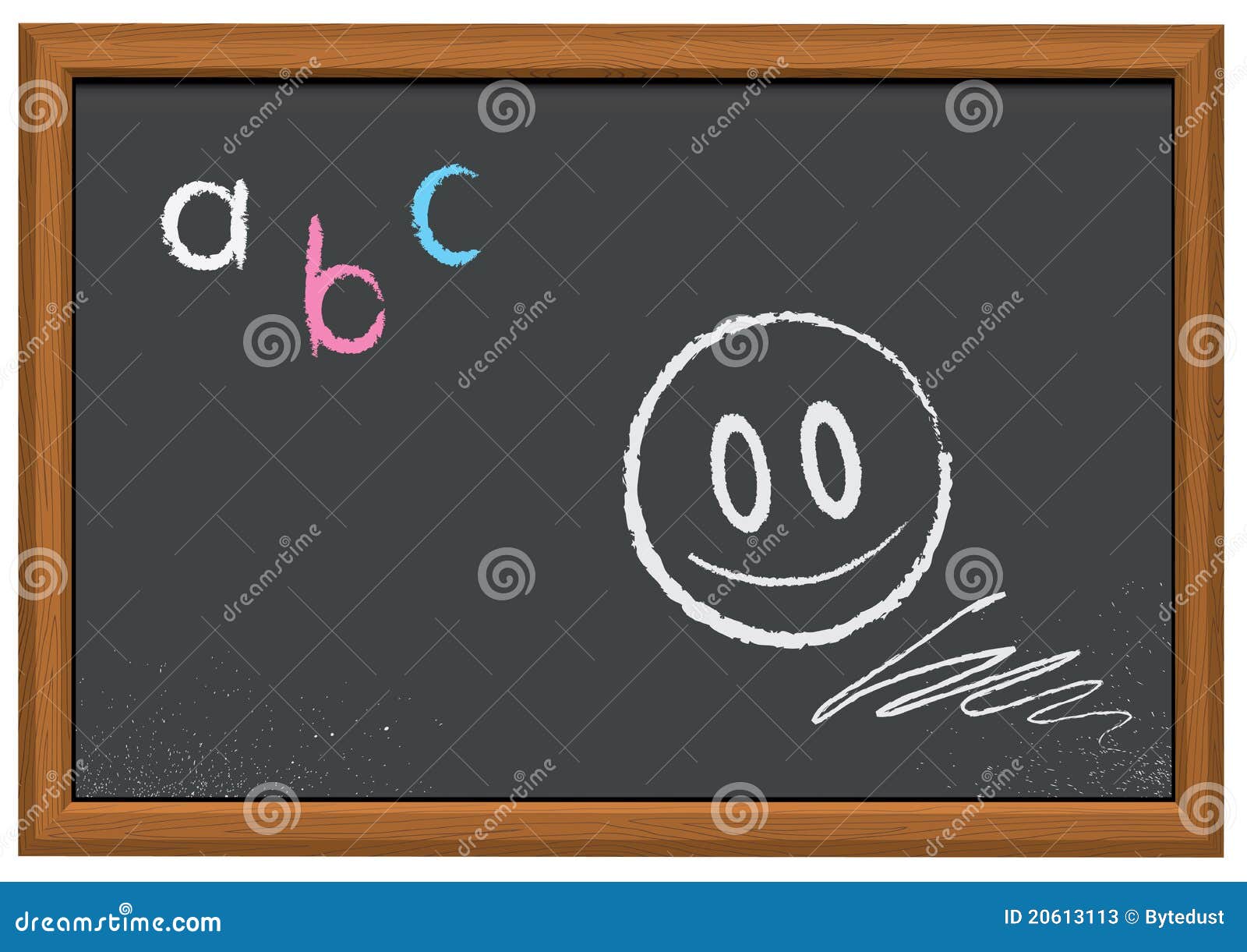 Vector Illustration of a Chalkboard. Stock Vector - Illustration of ...