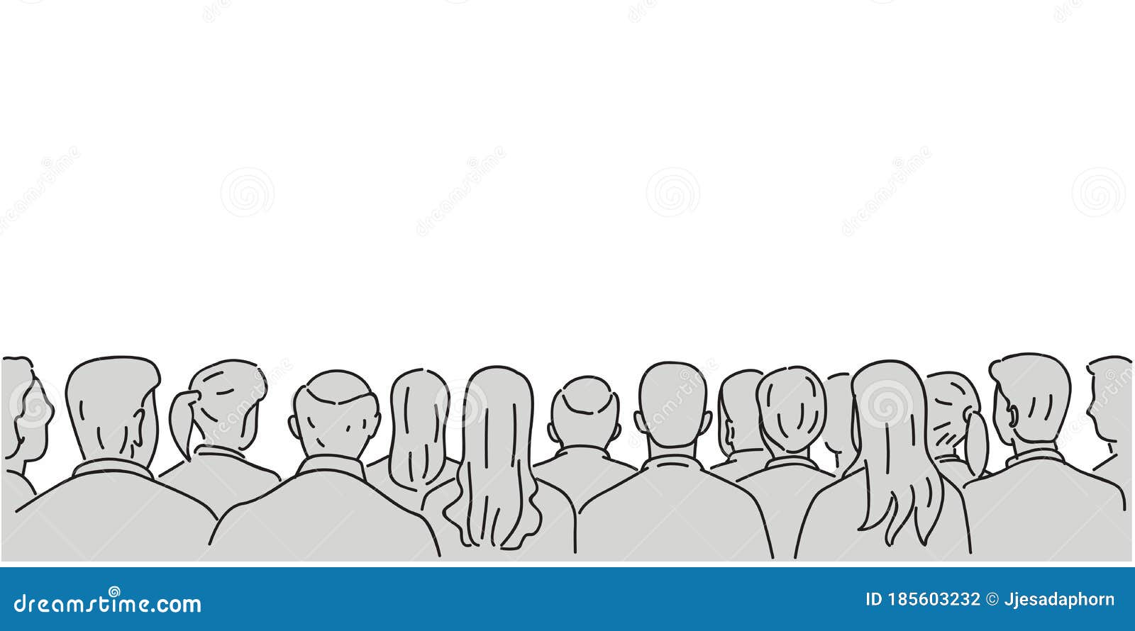 Audience Background with Blank Space Stock Vector - Illustration of ...