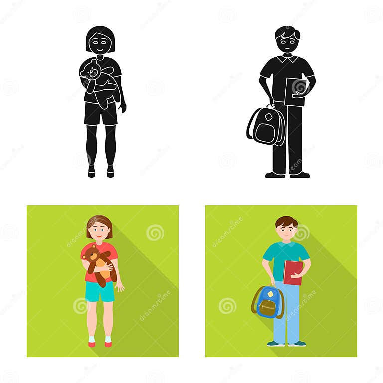 Vector Illustration Of Character And Avatar Icon Set Of Character And