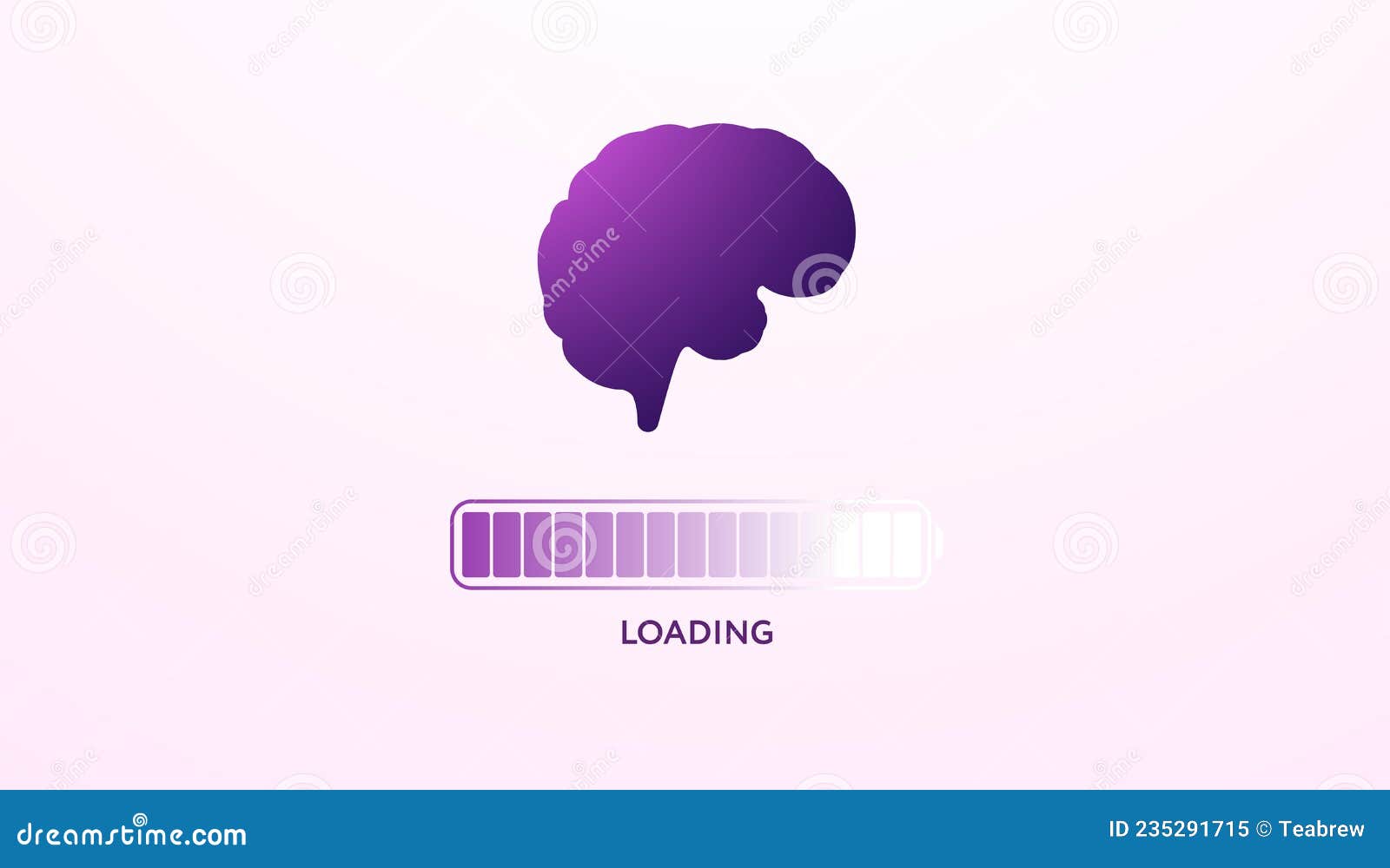 Vector Illustration with Charging Mental Battery Concept Stock Vector ...