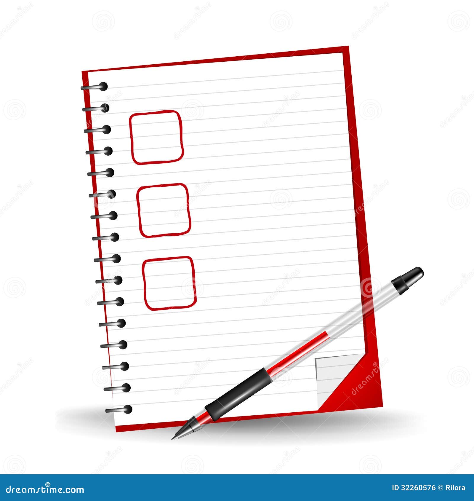 Vector Illustration of a Checklist Stock Illustration - Illustration of ...