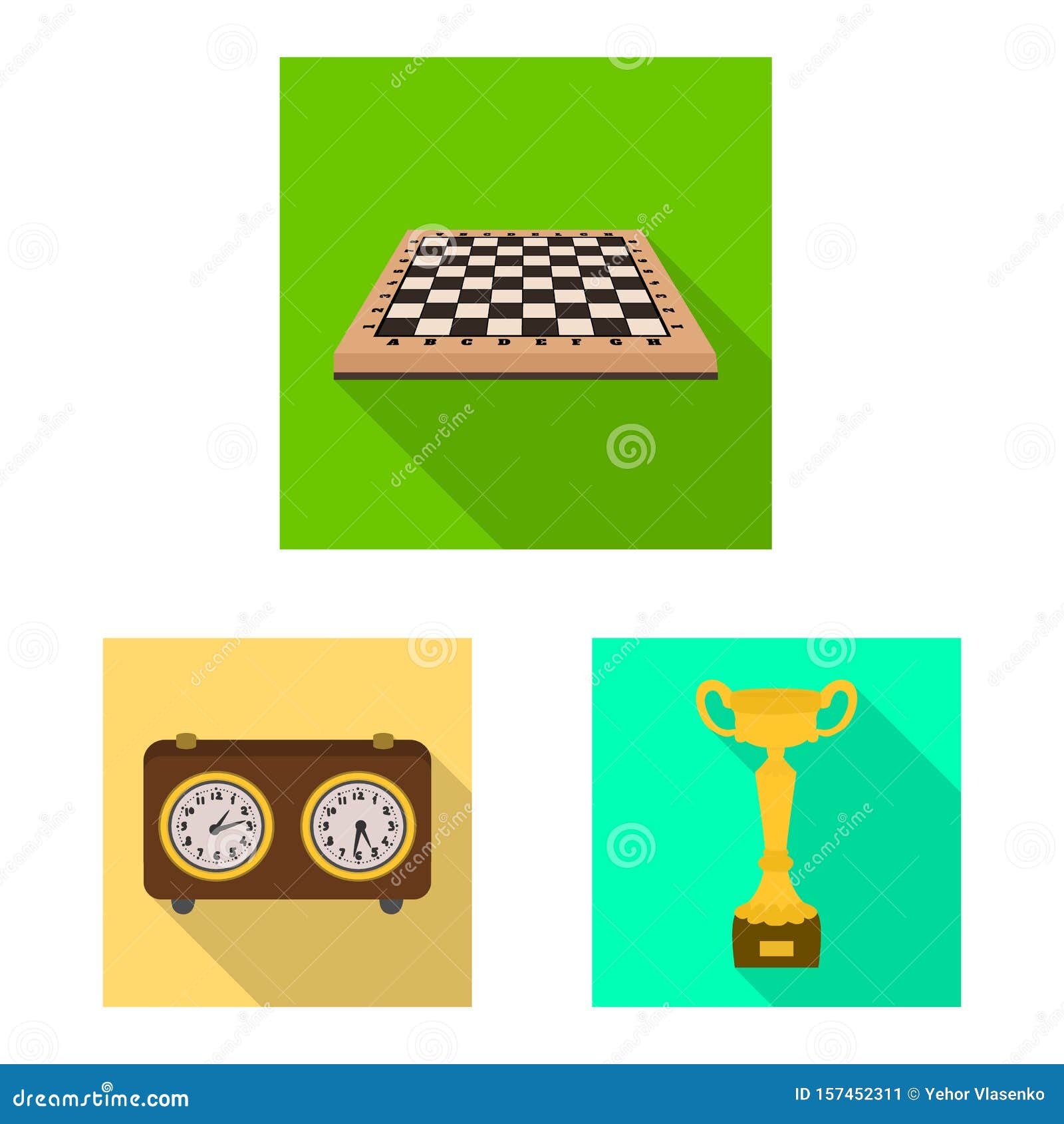 Vector Illustration of Checkmate and Thin Icon. Collection of Checkmate ...