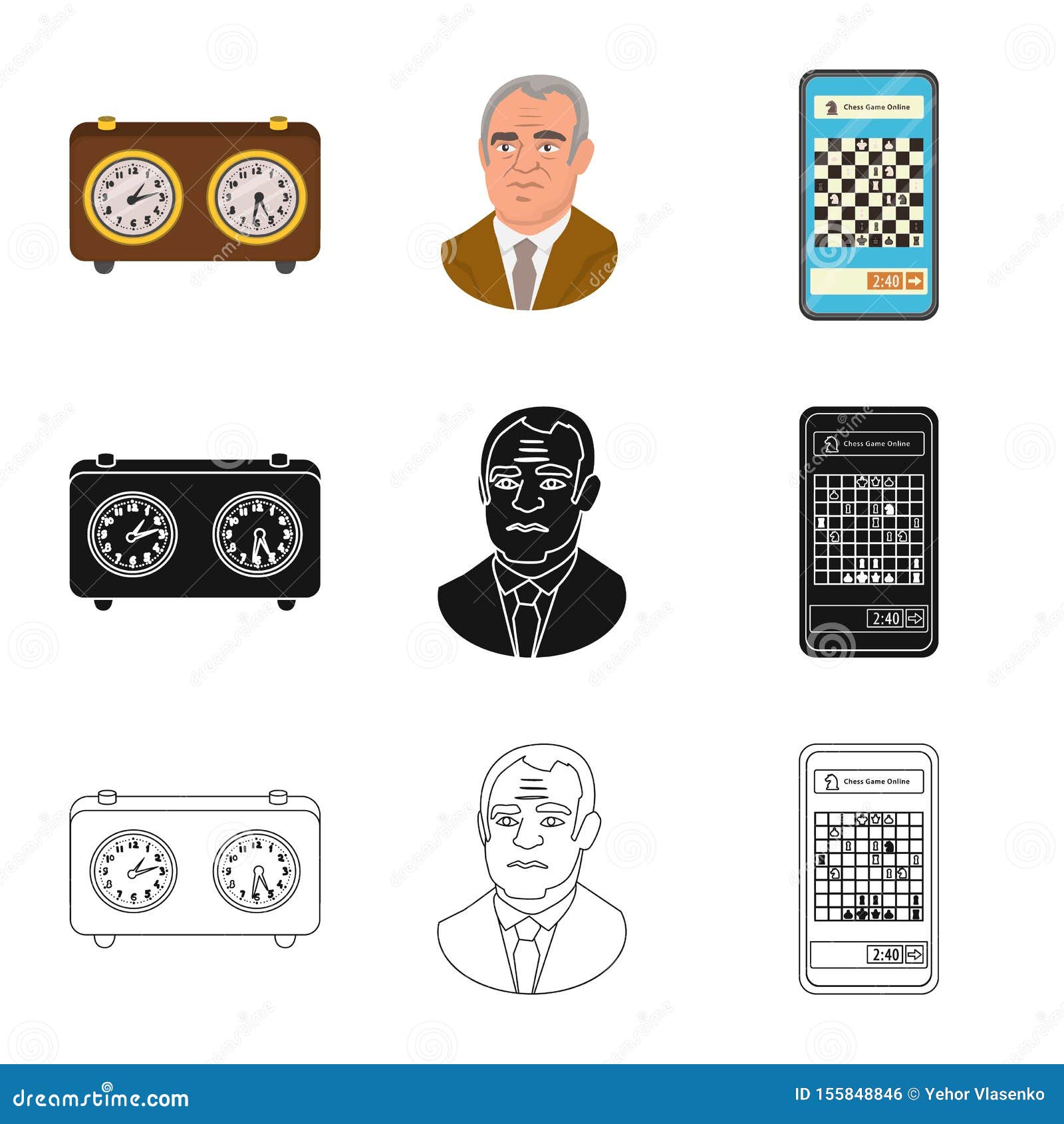 Vector Design of Checkmate and Thin Logo. Collection of Checkmate and ...