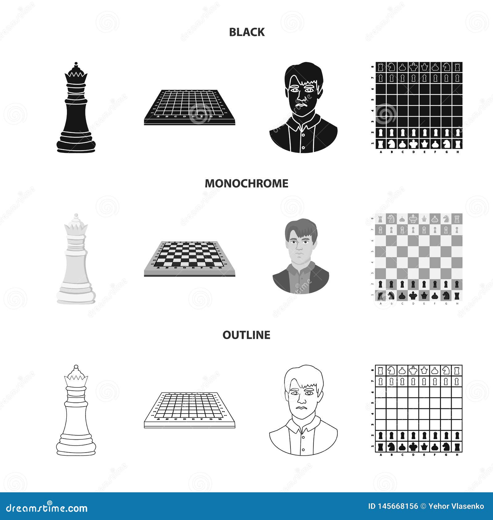 Vector Design of Checkmate and Thin Logo. Collection of Checkmate and ...