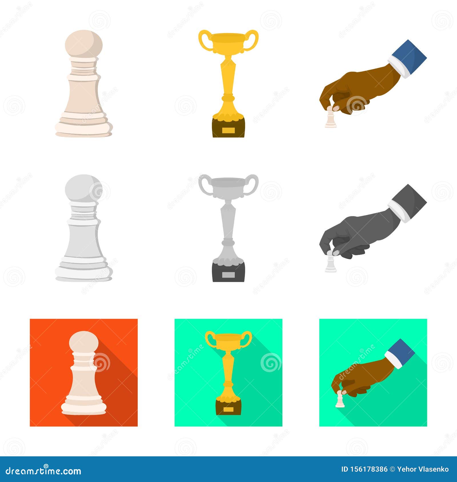 Vector Design of Checkmate and Thin Logo. Collection of Checkmate and ...