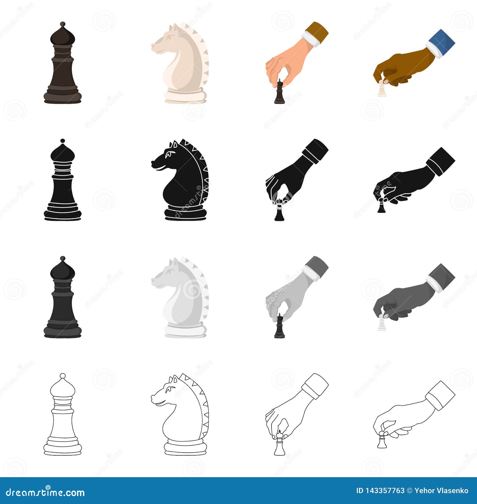 Vector Design of Checkmate and Thin Sign. Set of Checkmate and Target ...