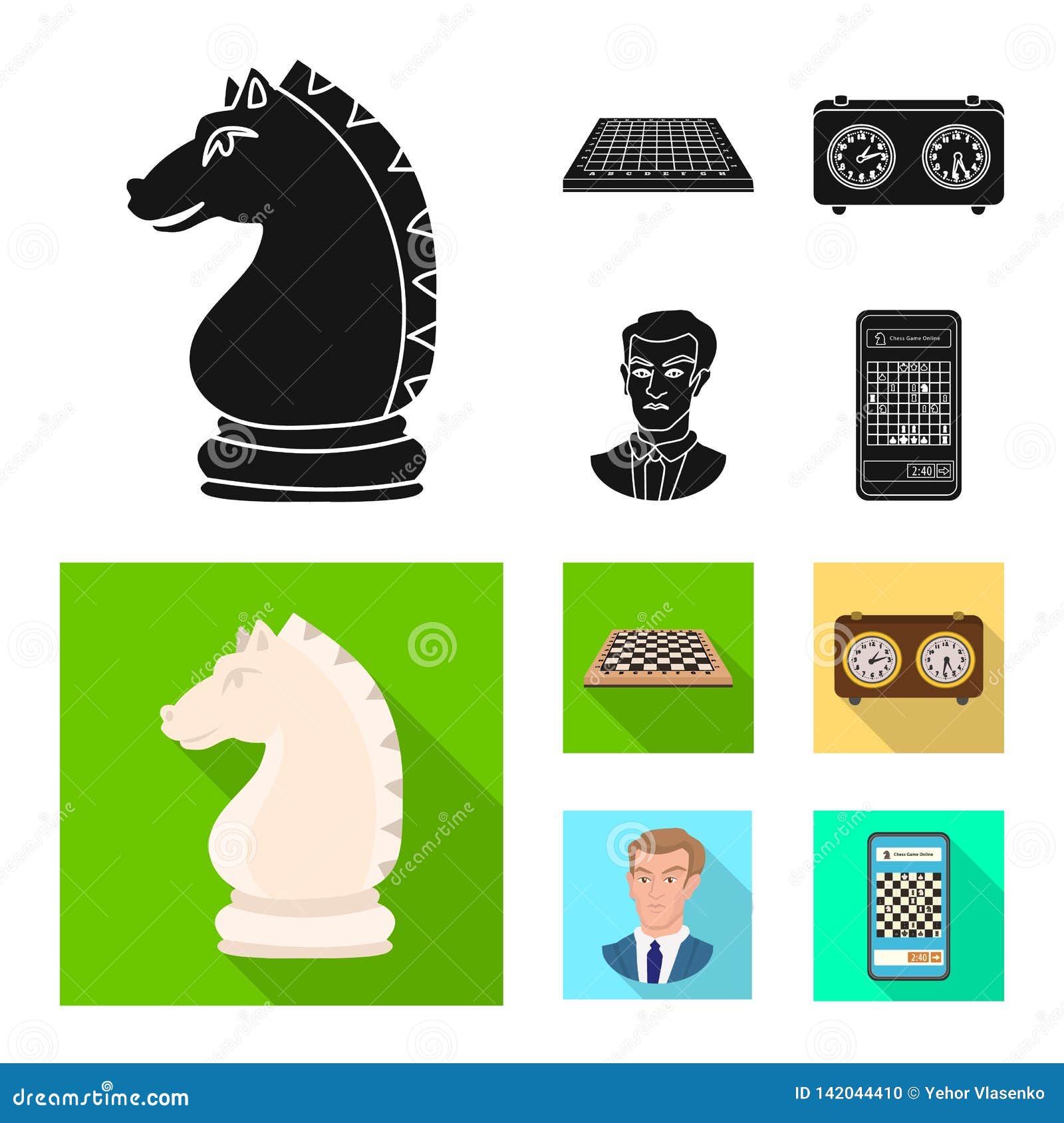 Vector Design of Checkmate and Thin Symbol. Set of Checkmate and Target ...