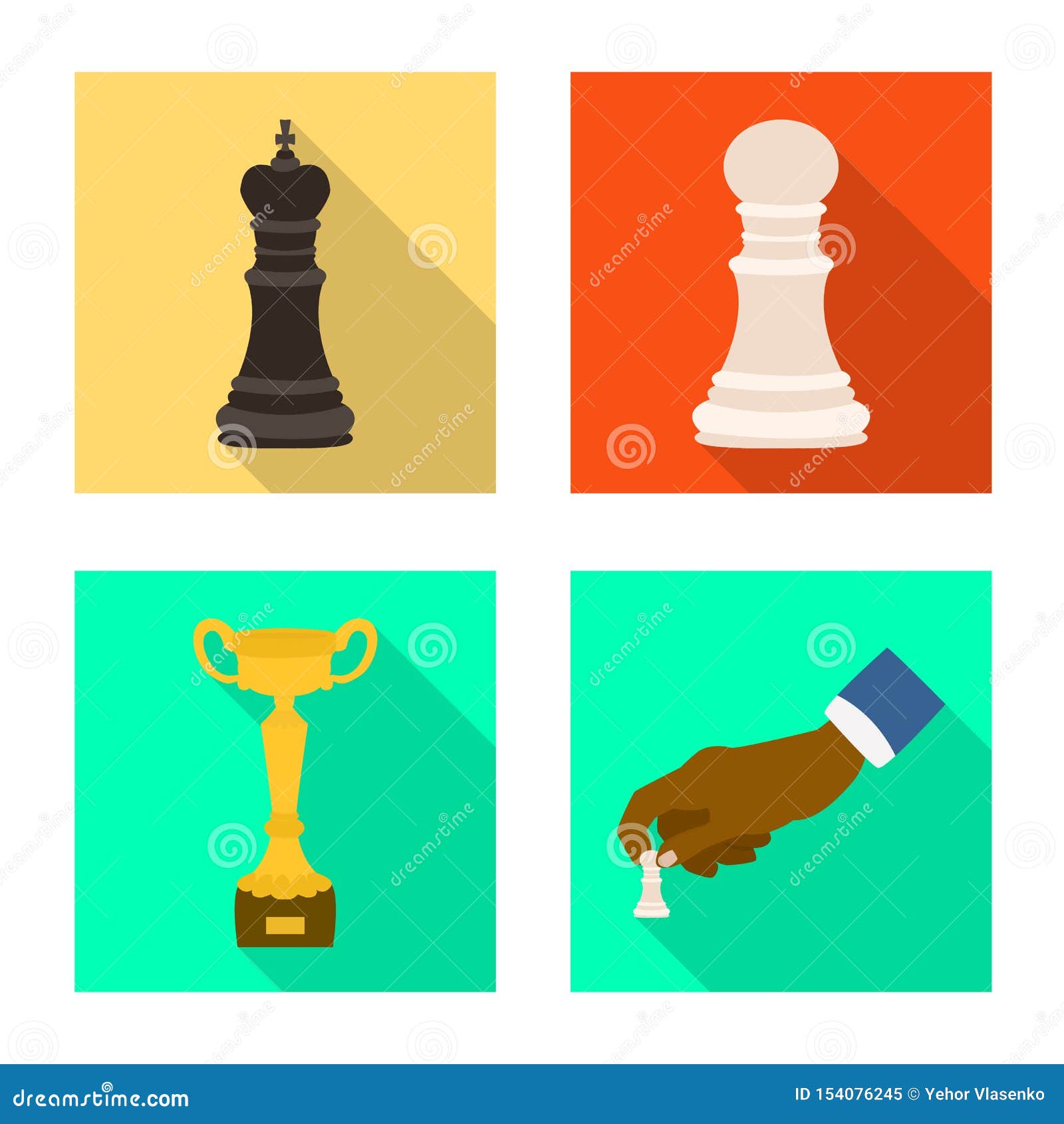 Vector Design of Checkmate and Thin Symbol. Collection of Checkmate and ...