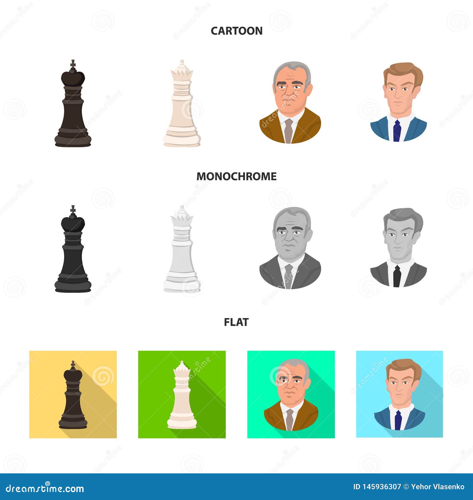Vector Design of Checkmate and Thin Symbol. Collection of Checkmate and ...