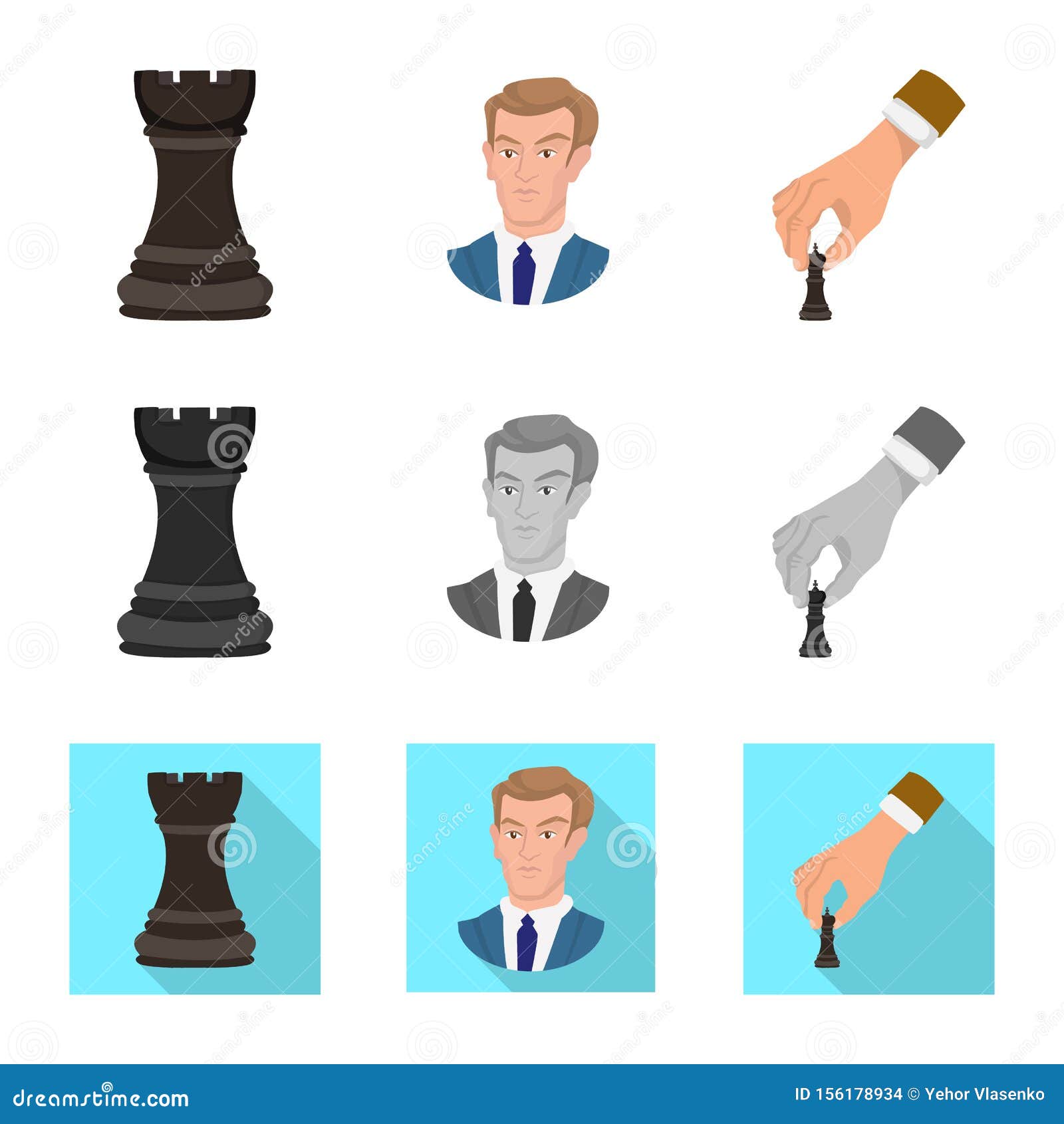 Vector Design of Checkmate and Thin Symbol. Collection of Checkmate and ...