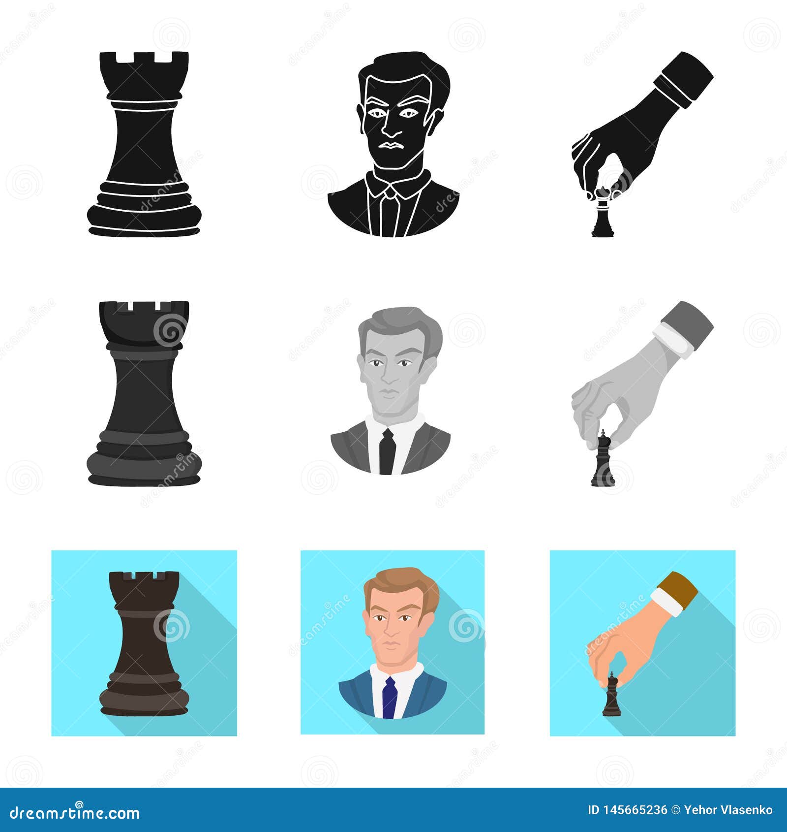 Vector Design of Checkmate and Thin Symbol. Collection of Checkmate and ...