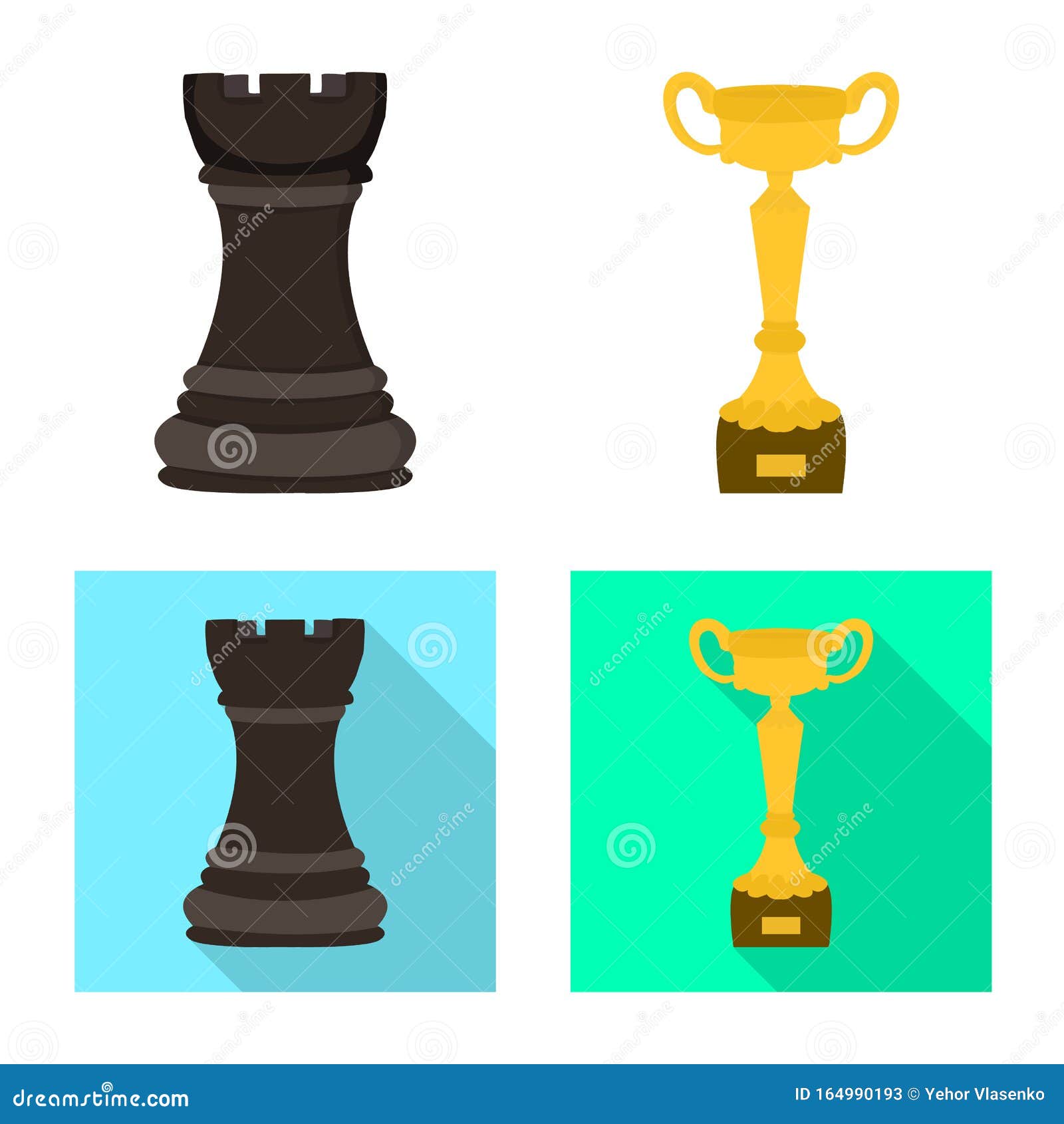 Vector Illustration of Checkmate and Thin Sign. Set of Checkmate and ...