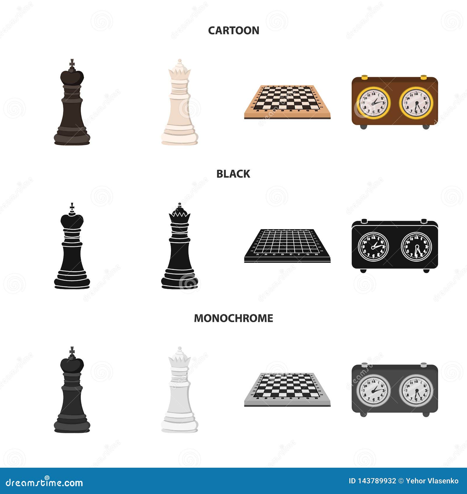 Vector Illustration of Checkmate and Thin Symbol. Set of Checkmate and ...