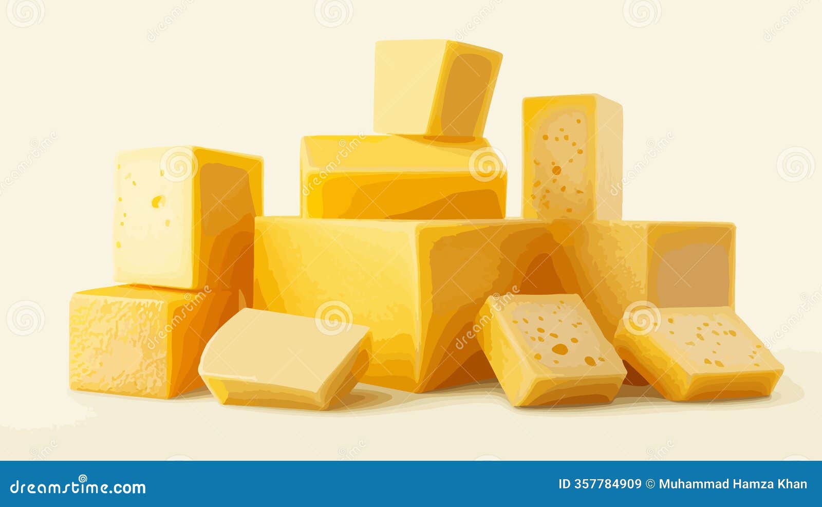 Cheese Style Yellow Background for Project Inspiration Stock Vector ...