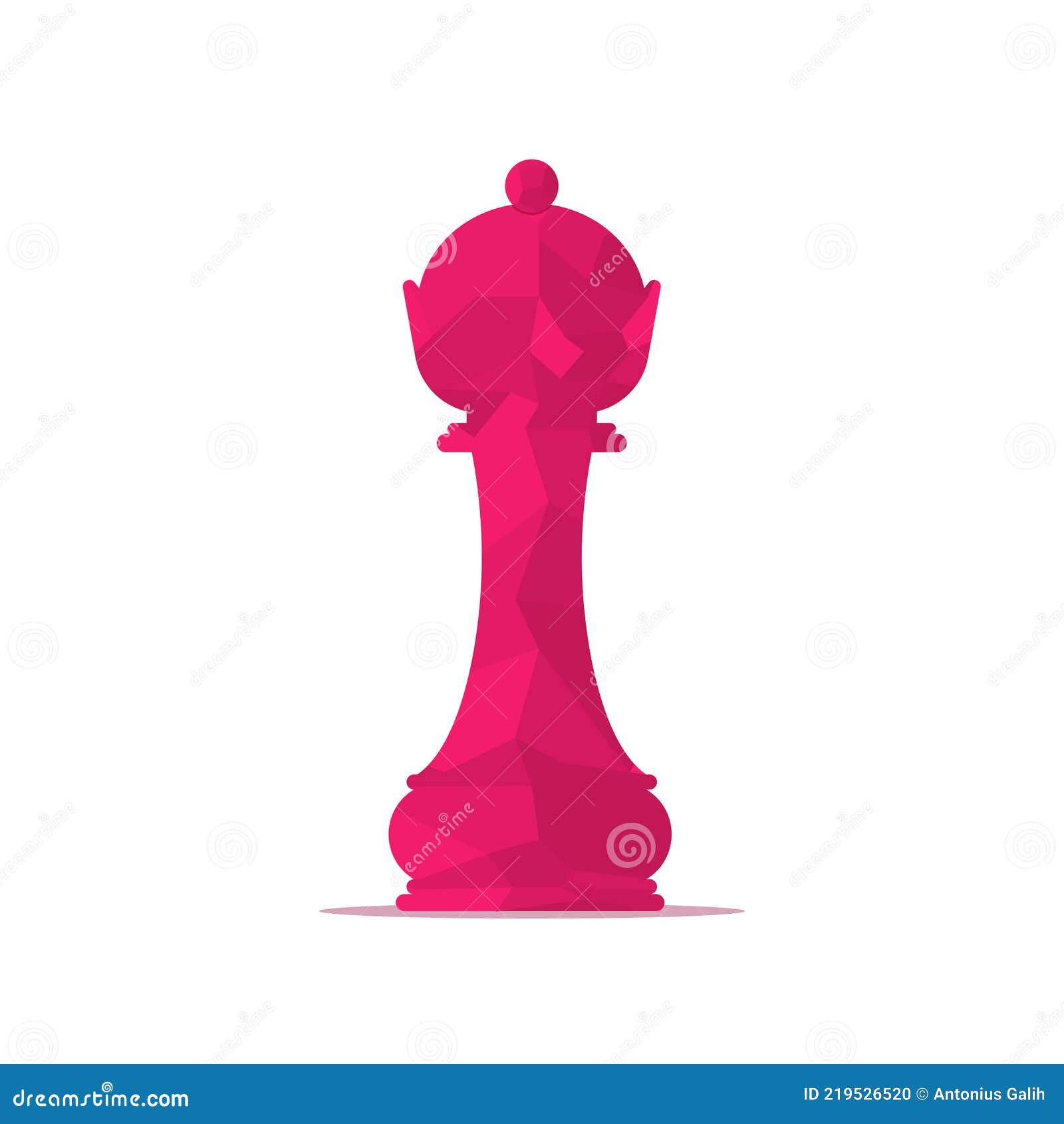 Vector Illustration of Chess Queen Pieces Icon. Chess Queen Pieces in ...