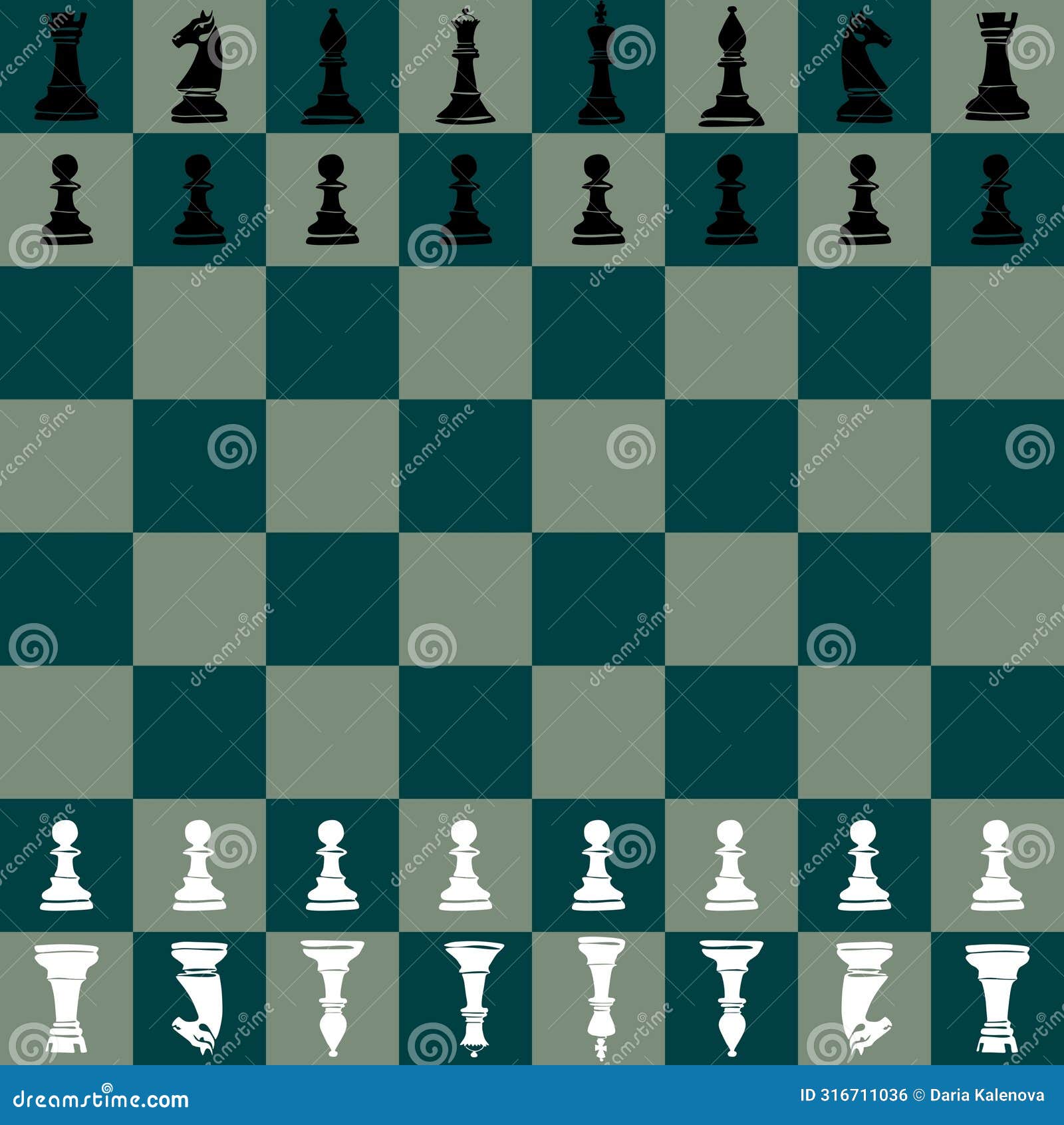 Vector Illustration Chess Background. Flyer Design for Chess Tournament ...