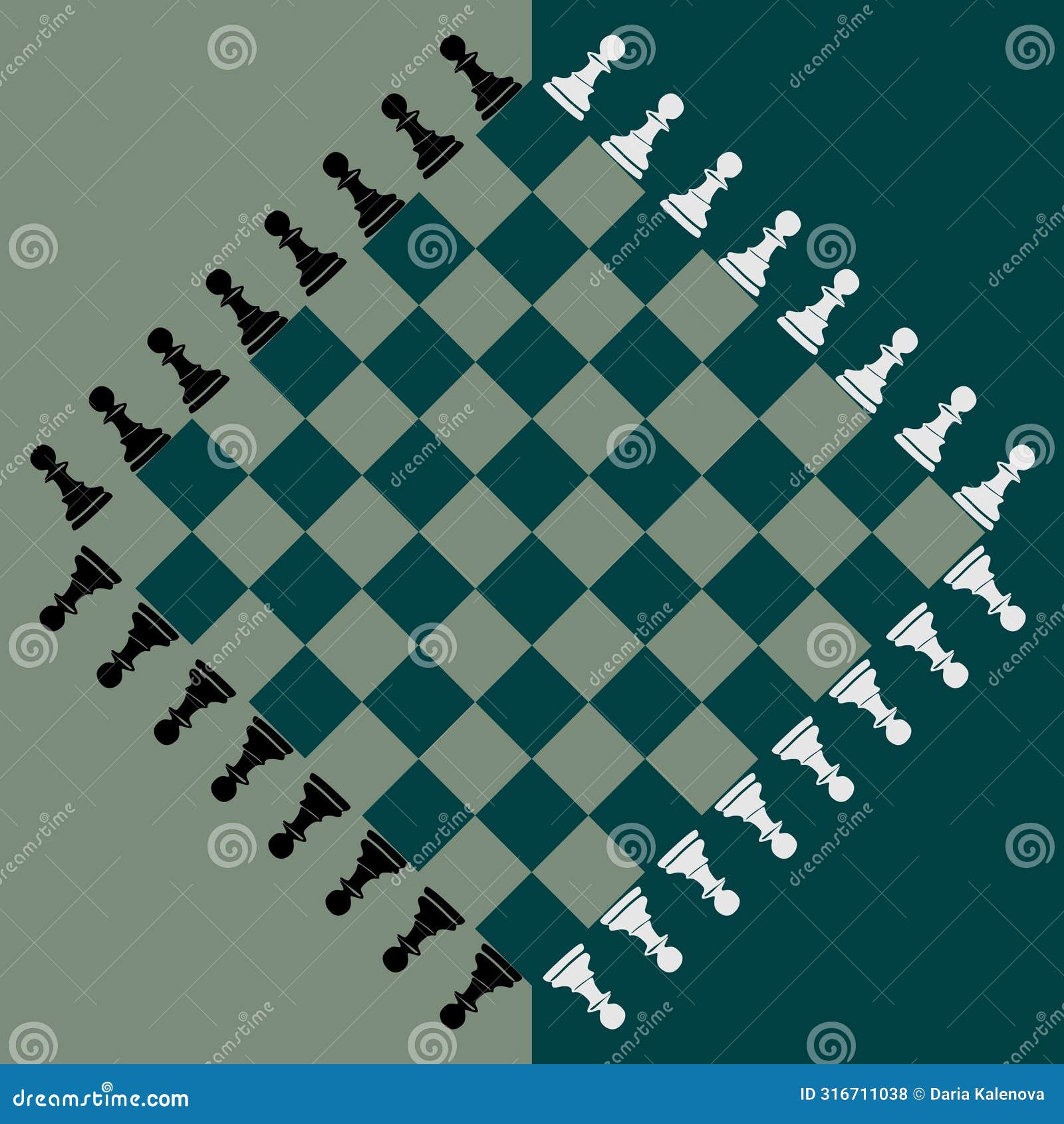 Vector Illustration Chess Background. Flyer Design for Chess Tournament ...
