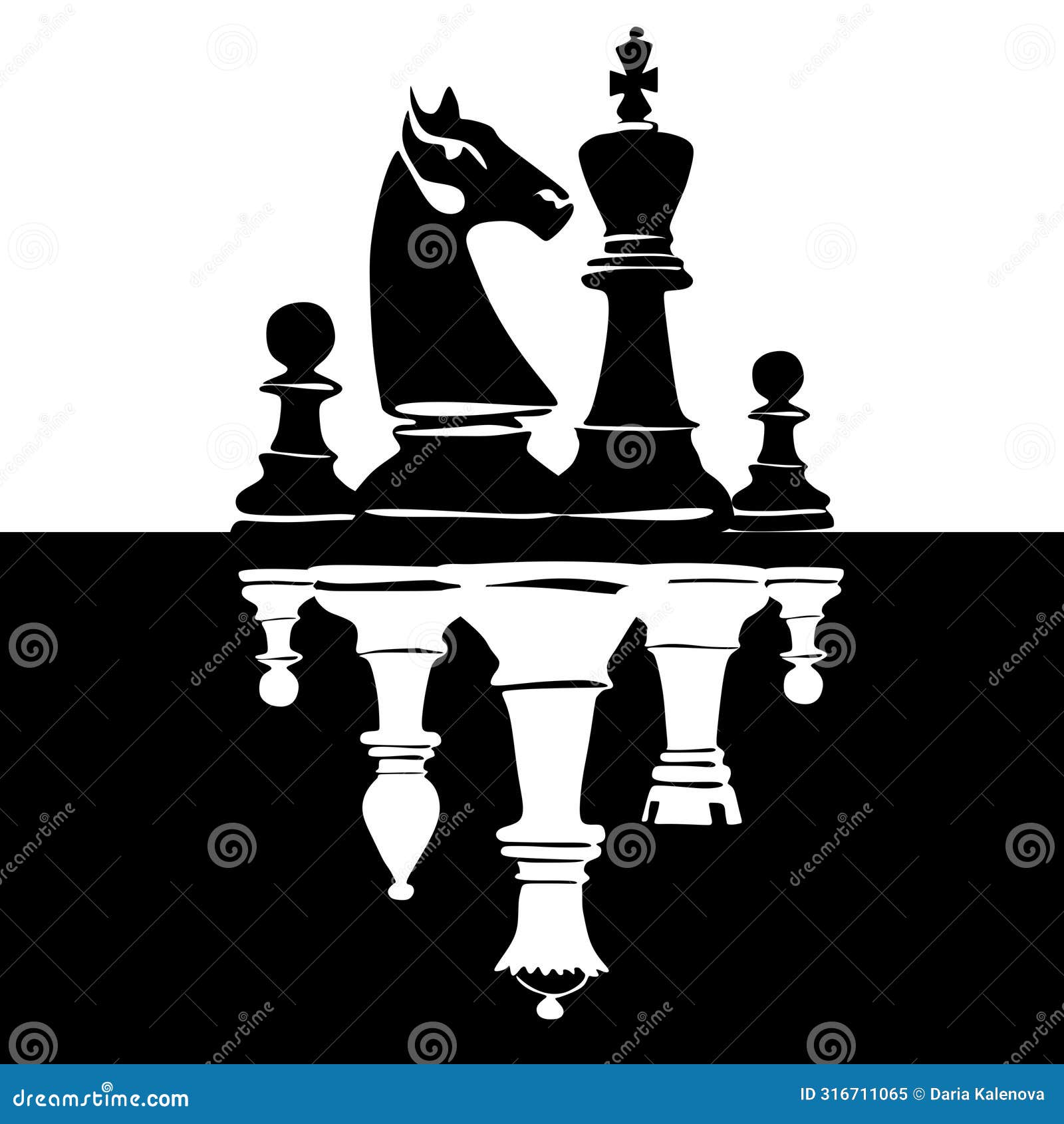 Vector Illustration Chess Background. Flyer Design for Chess Tournament ...