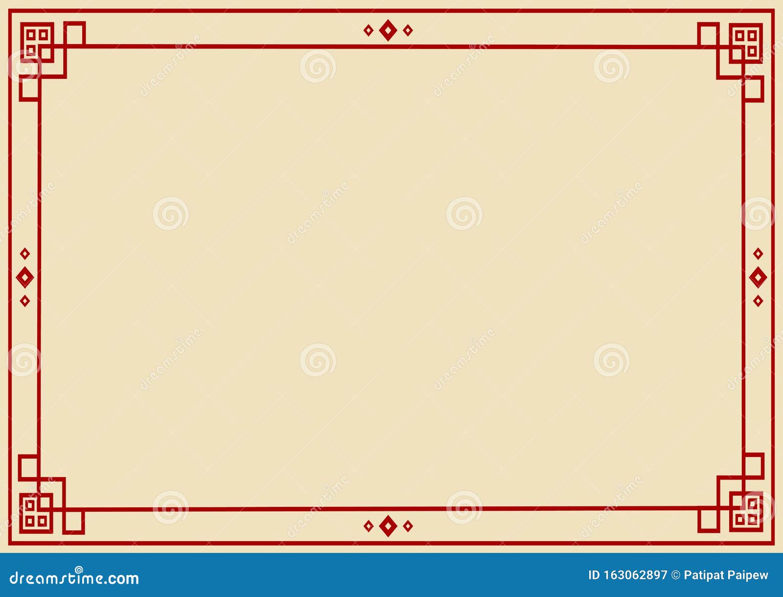 Vector Illustration of Chinese Border Frame Stock Illustration ...