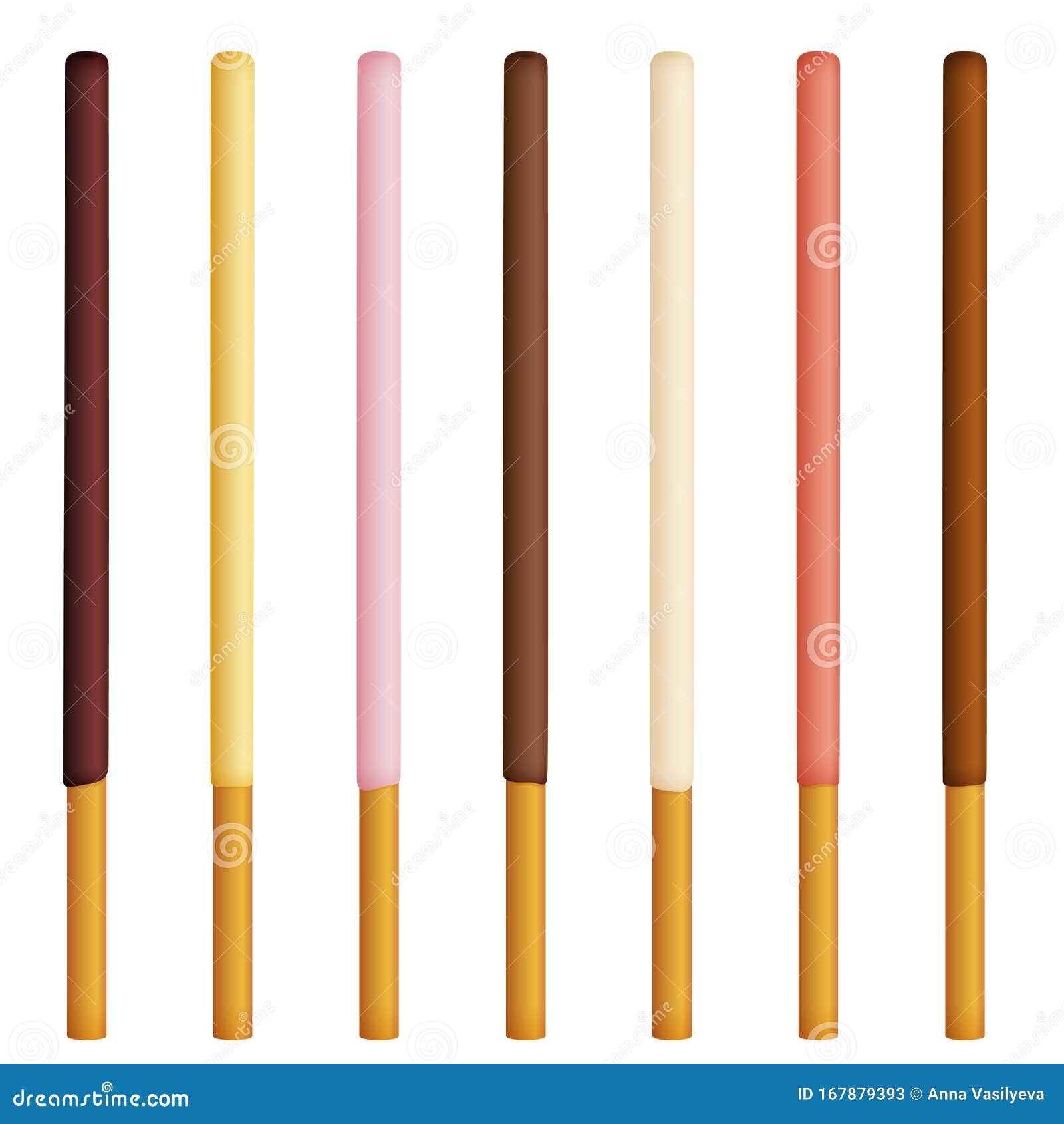 Pepero Day . South Korean Chocolate Sticks. Assorted Biscuits Covered ...