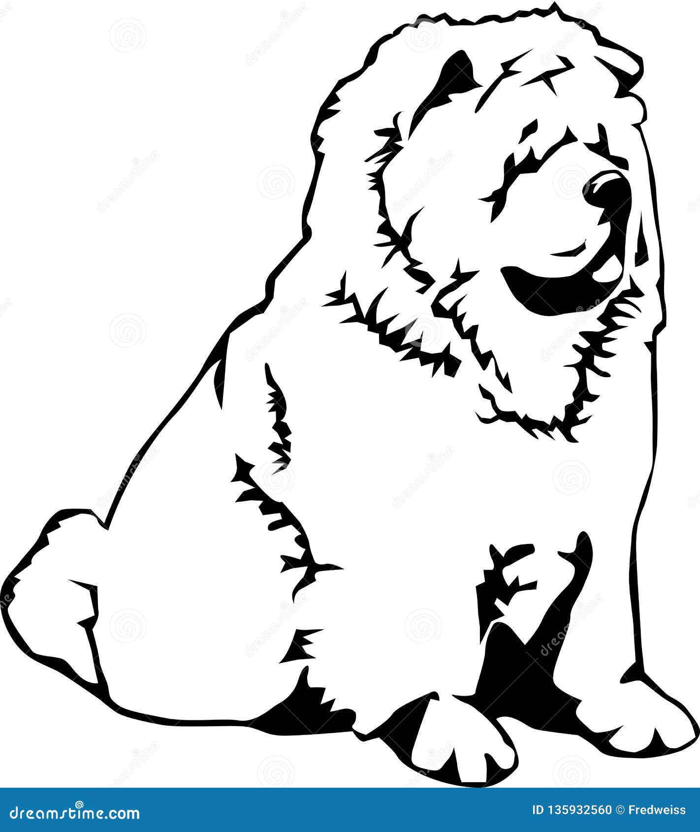 Chow Royalty-Free Illustration | CartoonDealer.com #8046507