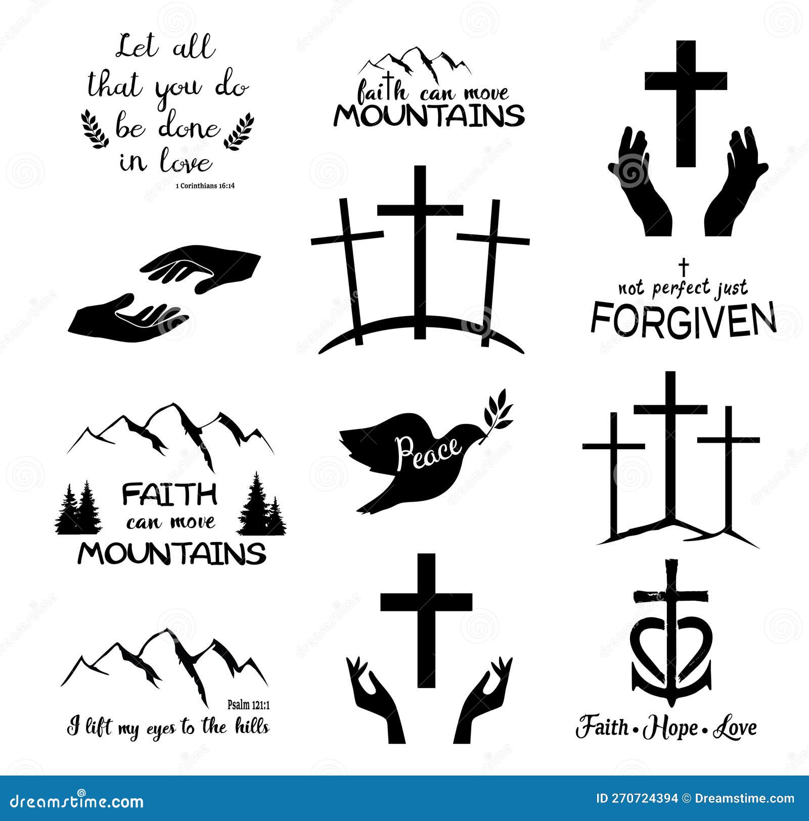 Vector Christian Bundle stock vector. Illustration of files - 270724394