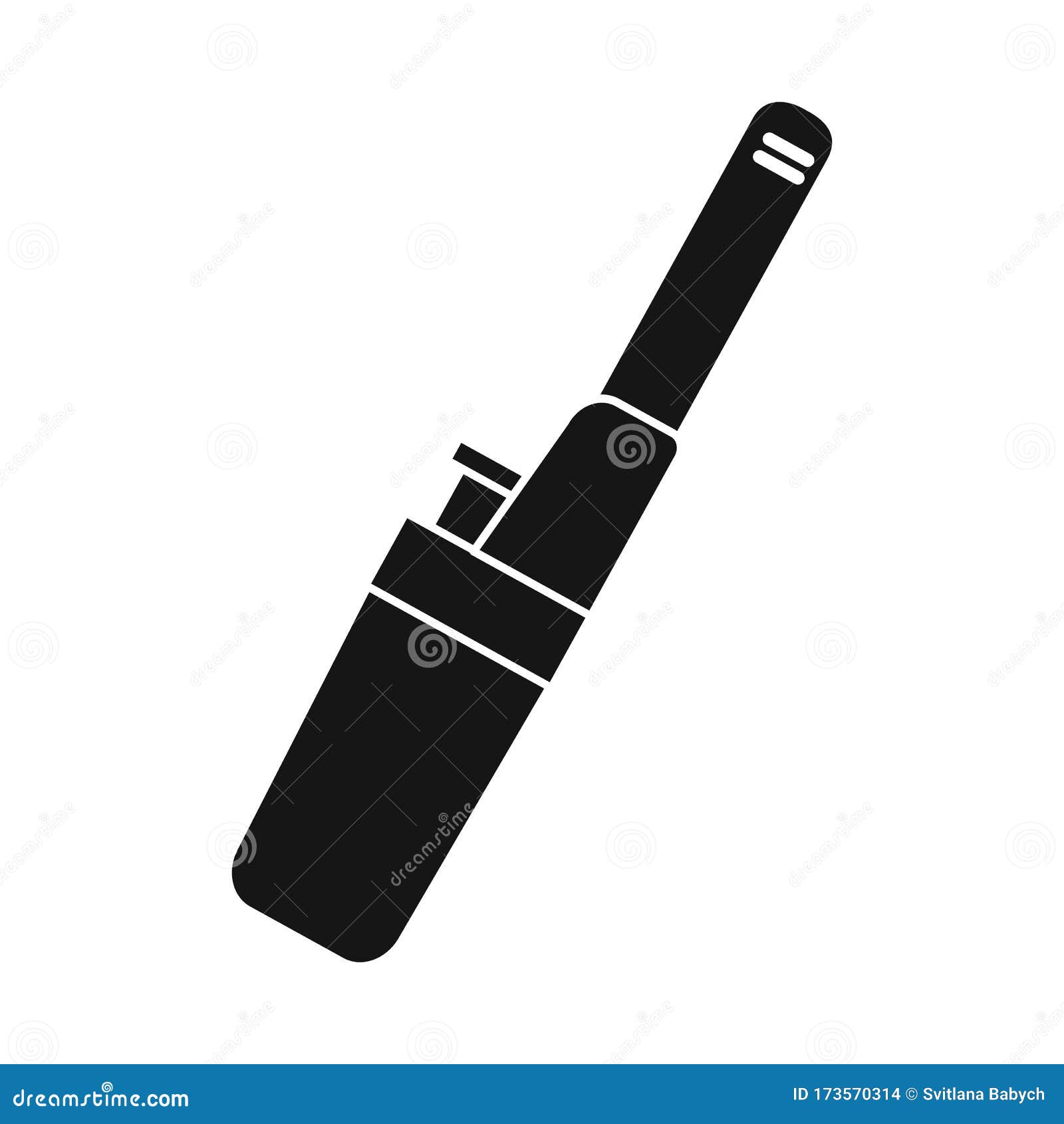 Vector Illustration of Cigarette and Electronic Symbol. Graphic of ...